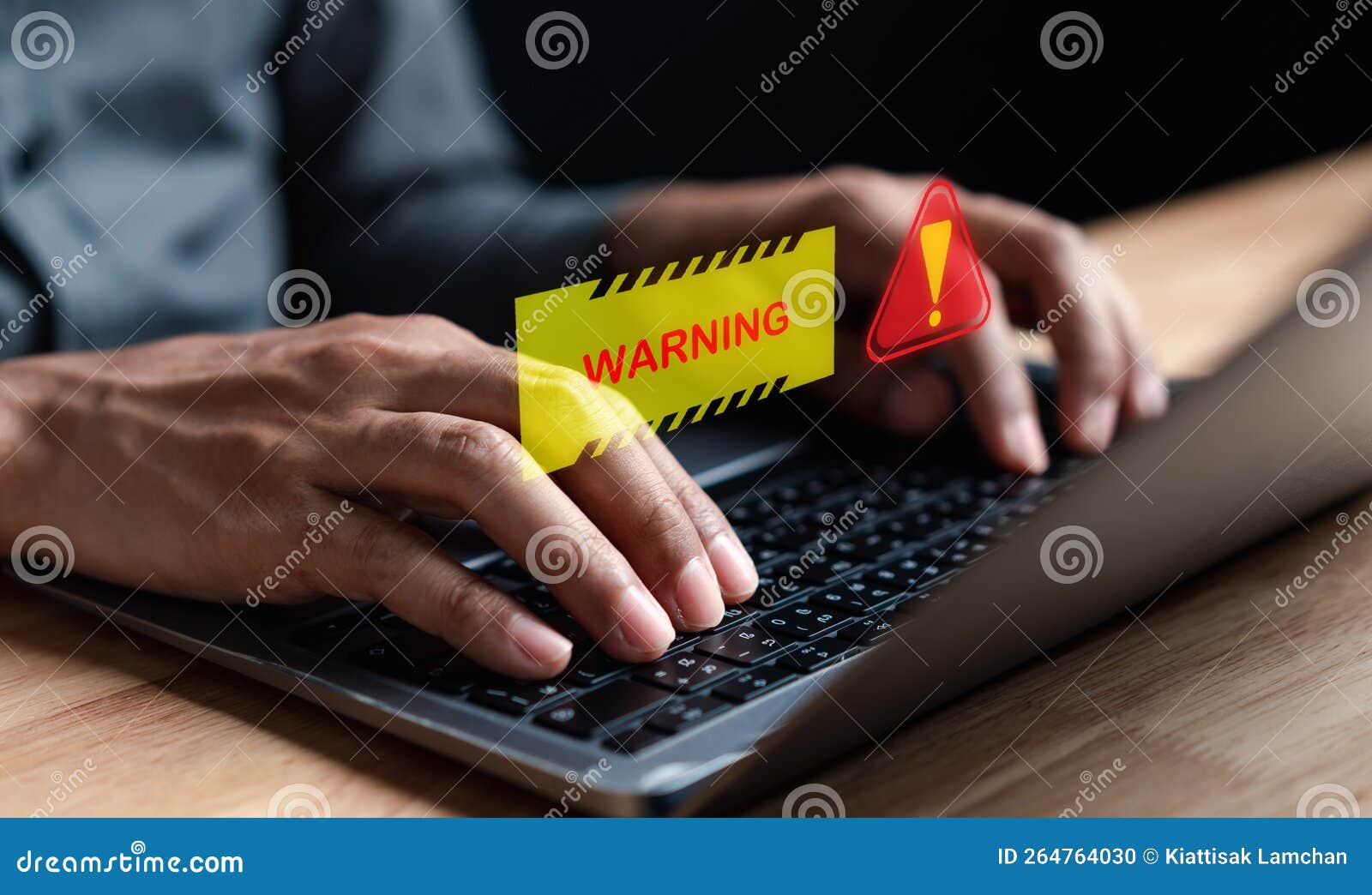 System Warning Caution Sign for Notification Error and Maintenance ...