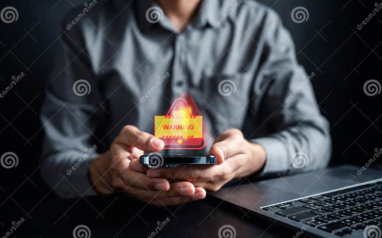 System Warning Caution Sign for Notification Error and Maintenance ...