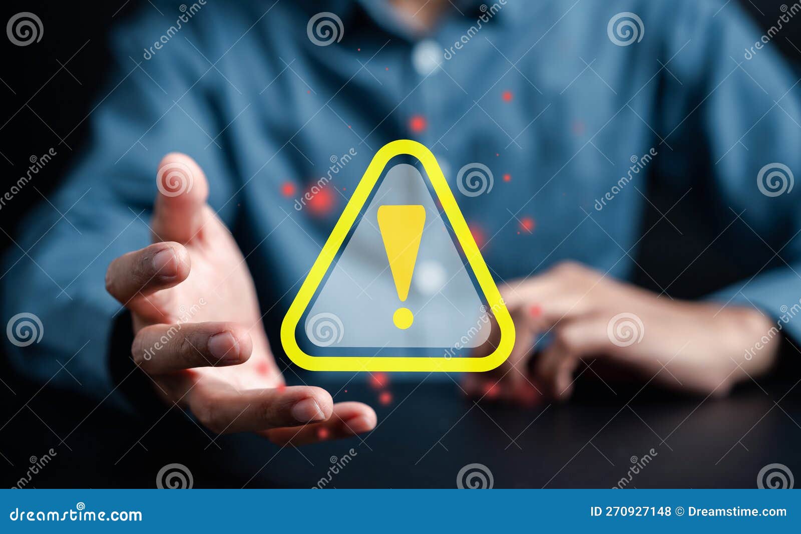 System Warning Caution Sign for Notification Error and Maintenance ...