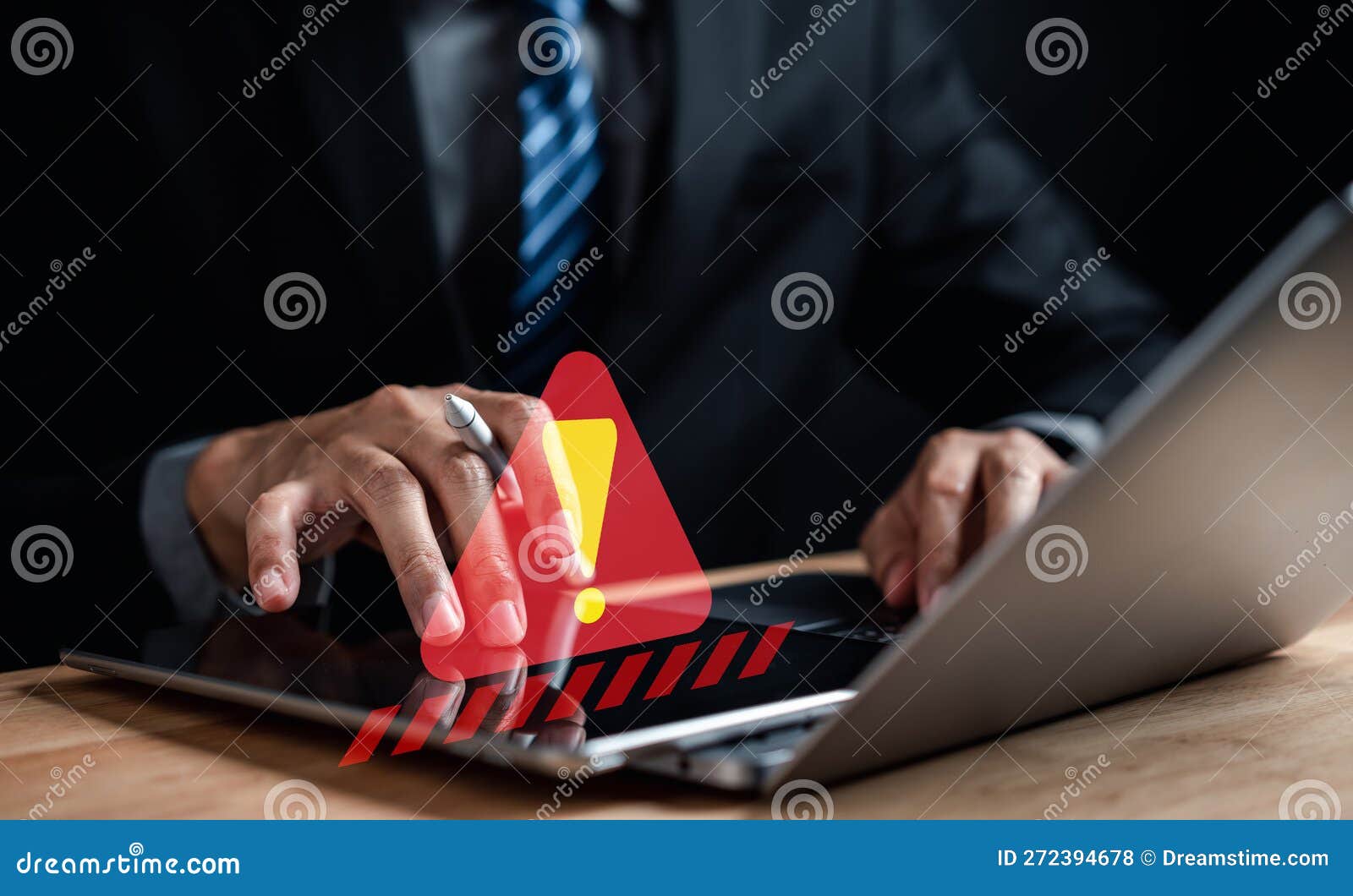 System Warning Caution Sign for Notification Error and Maintenance ...