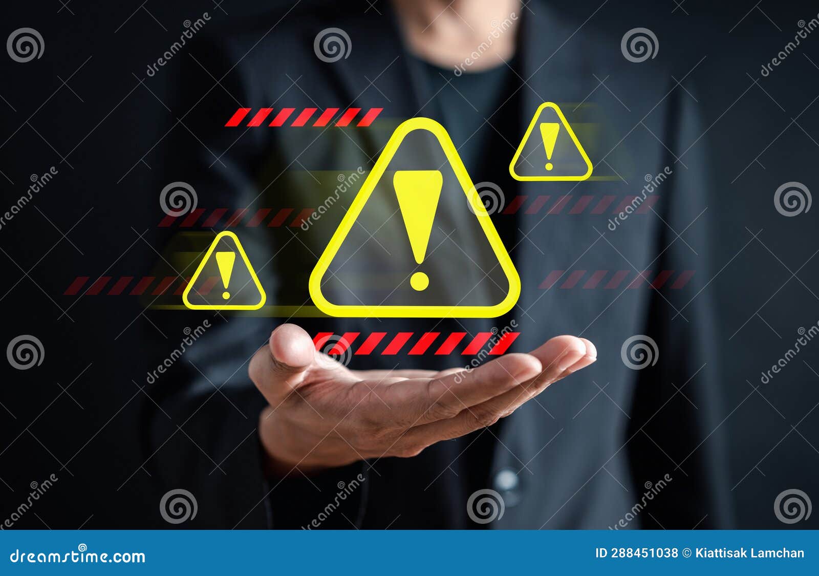 System Warning Caution Sign for Notification Error and Maintenance ...