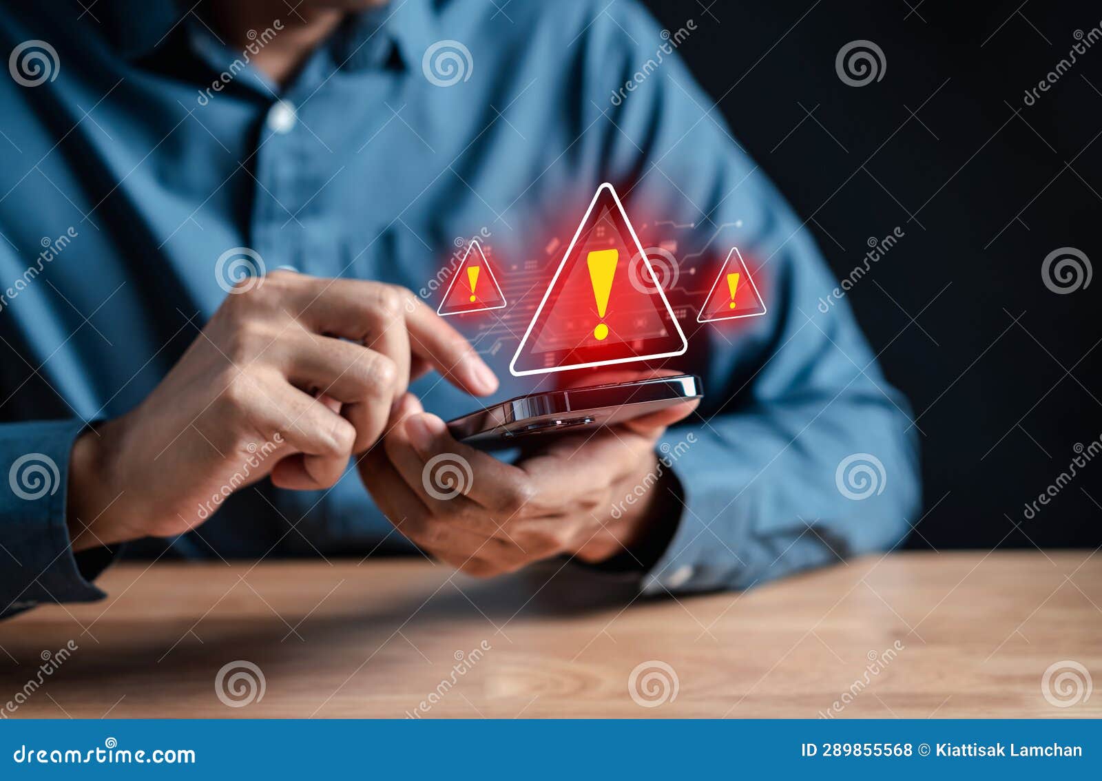 System Warning Caution Sign for Notification Error and Maintenance ...