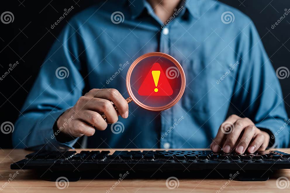 System Warning Error Popup and Maintenance Showing. Cyber Attack on ...