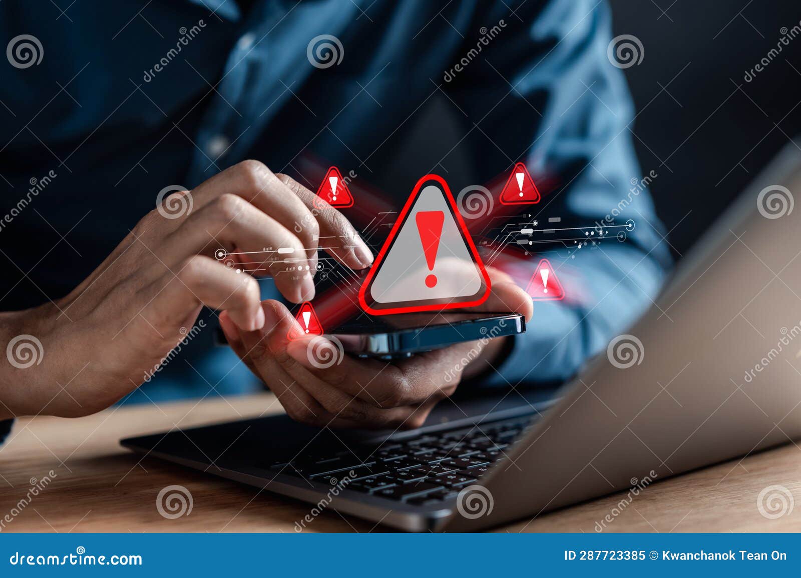 System Warning Error Popup and Maintenance Showing. Cyber Attack on ...