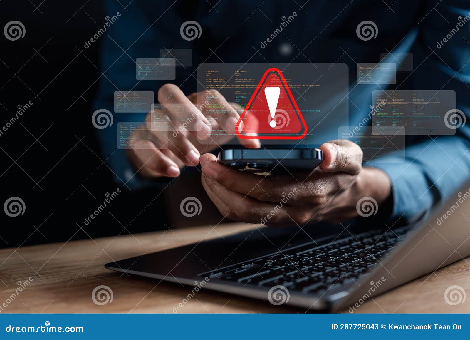 System Warning Error Popup and Maintenance Showing. Cyber Attack on ...