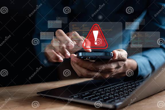 System Warning Error Popup and Maintenance Showing. Cyber Attack on ...