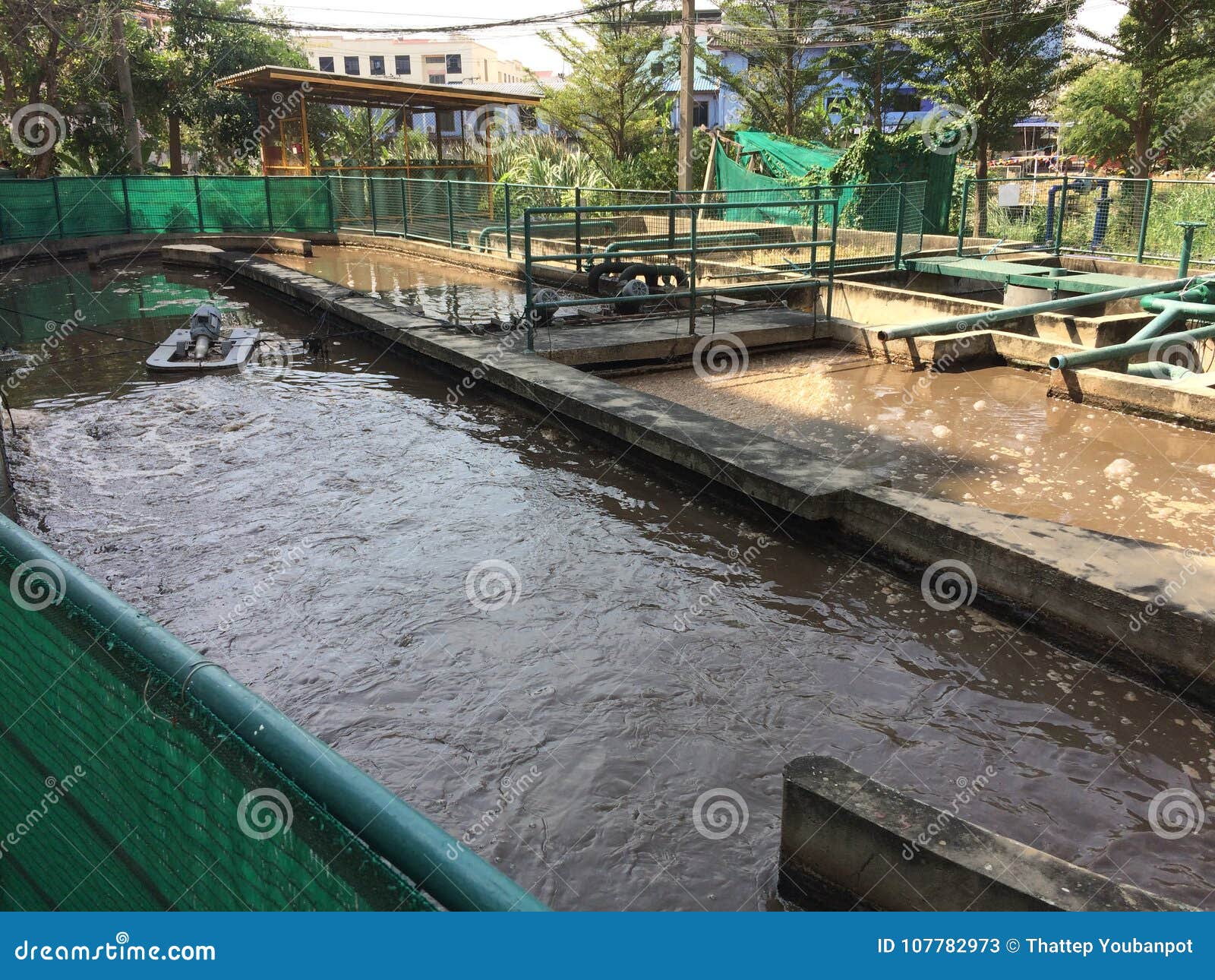 System Waste Water Treatment Pond. Stock Image - Image of steel ... System Waste Water Treatment Pond. Stock Image - Image of steel ...