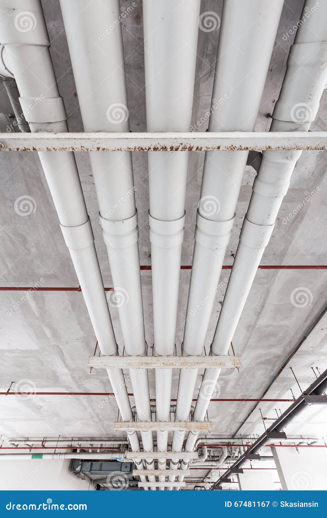 System of Water in Building Stock Image - Image of ceiling, connect ...