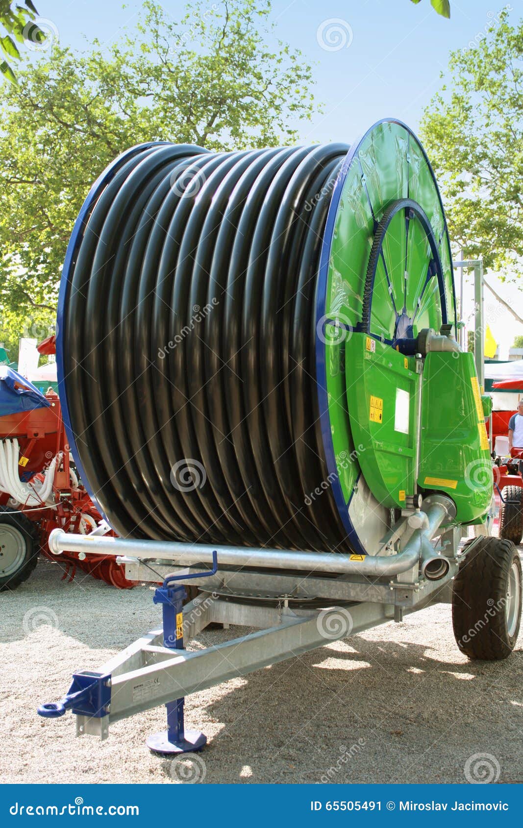 System Watering Machine in Agroculture Stock Image - Image of farmland ...