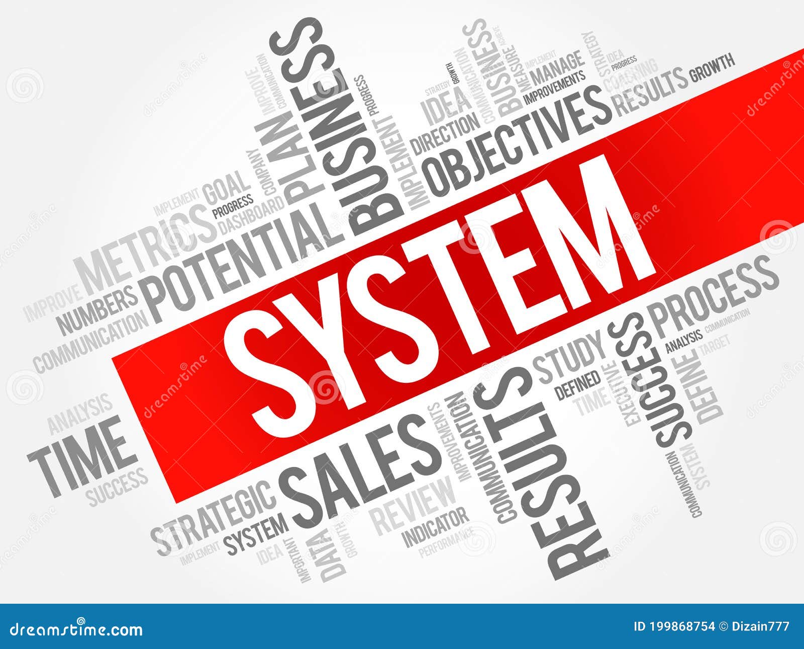 System word cloud stock illustration. Illustration of business - 199868754
