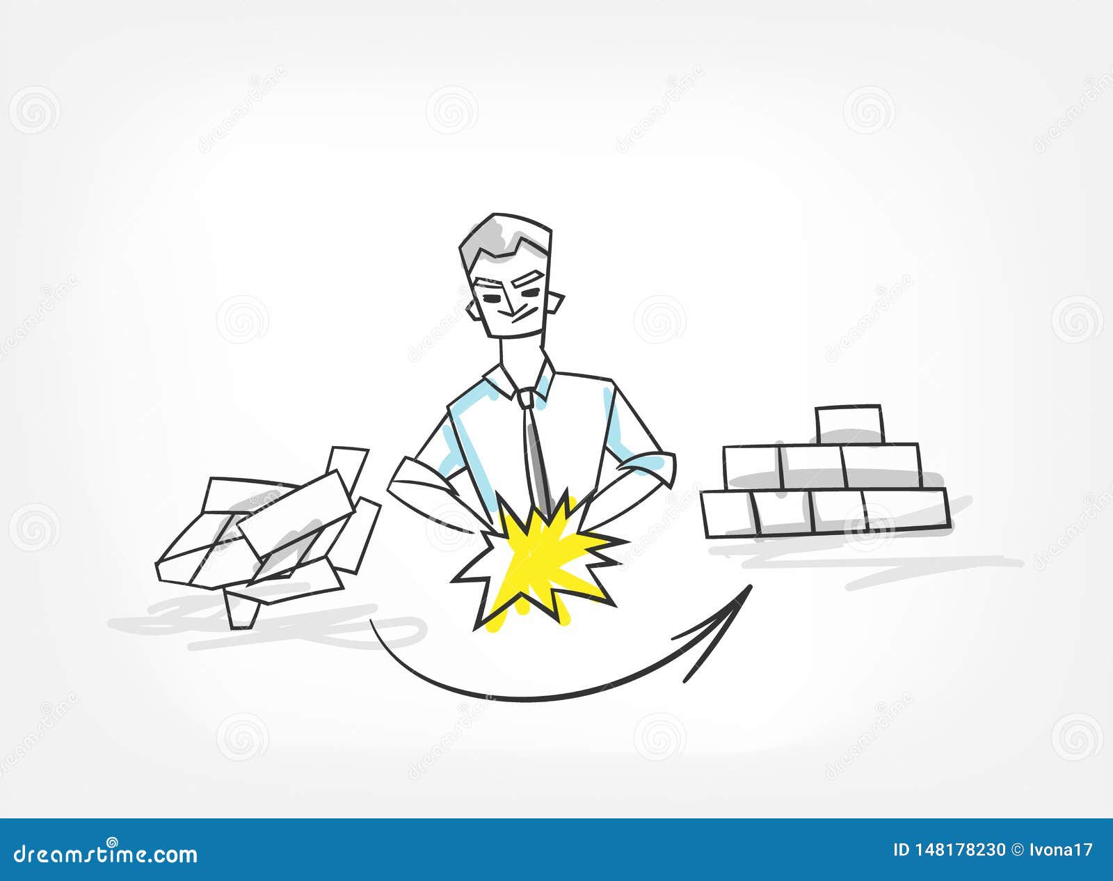 Systematization Concept Vector Illustration Sketch Doodle Stock ...