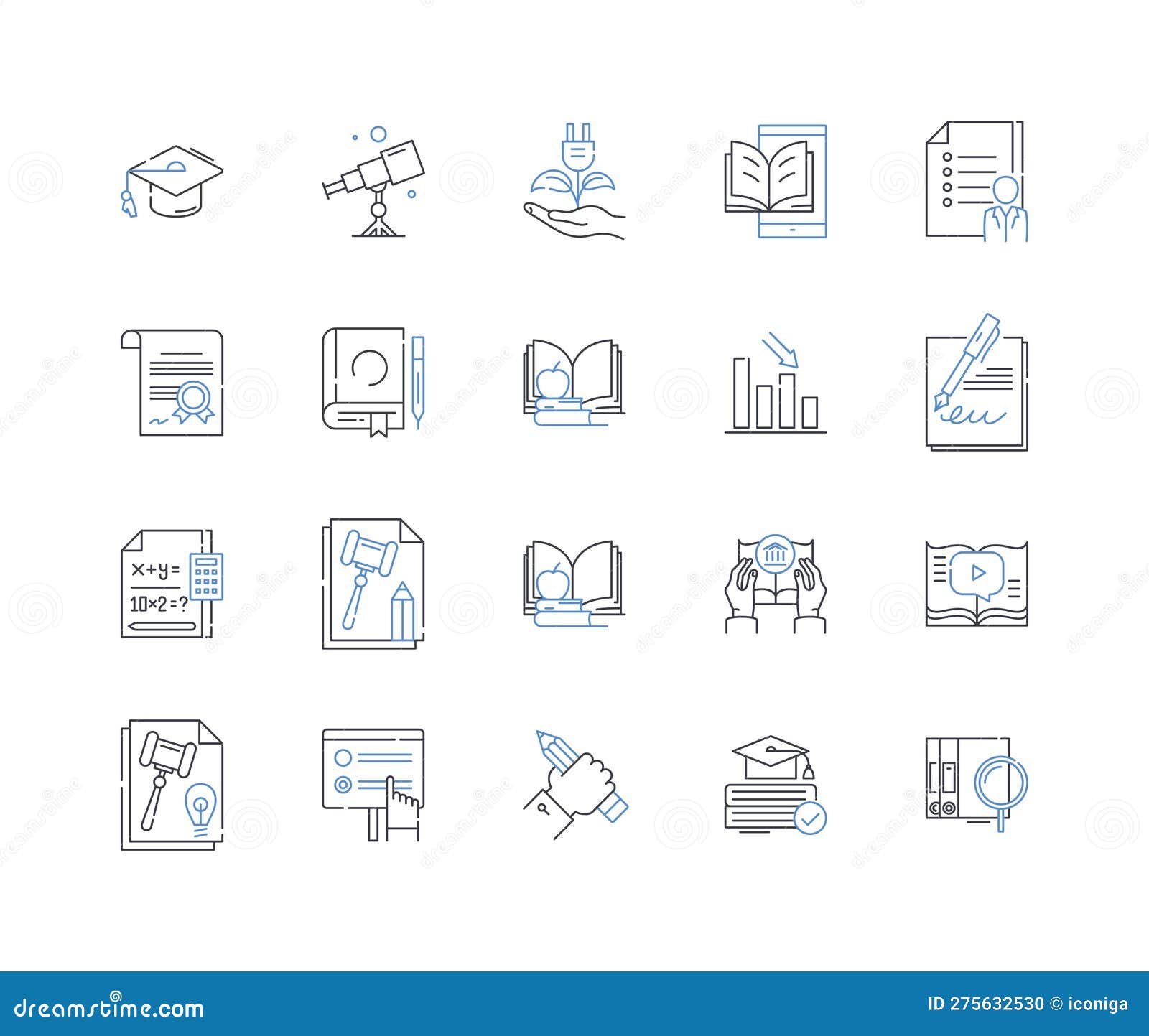 Systems Engineering Line Icons Collection. Integration, Optimization, Analysis, Modeling, Design ...