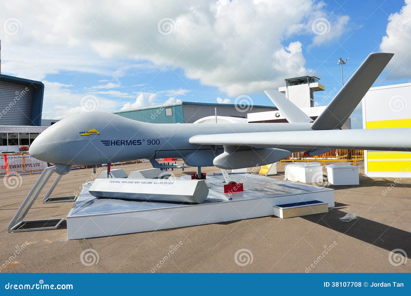 Elbit Hermes 900 Long Endurance Unmanned Aerial Vehicle (UAV) On ...