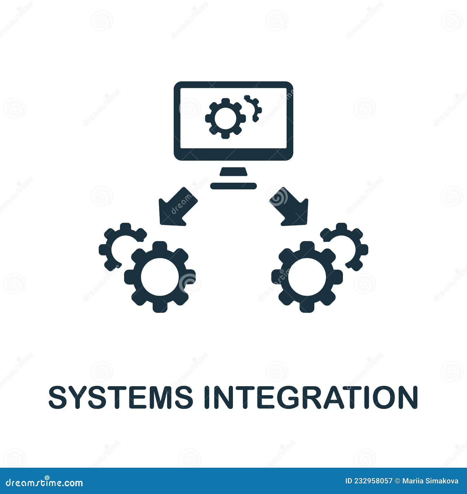 Systems Integration Icon. Monochrome Sign from Industry 4.0 Collection ... Systems Integration Icon. Monochrome Sign from Industry 4.0 Collection ...