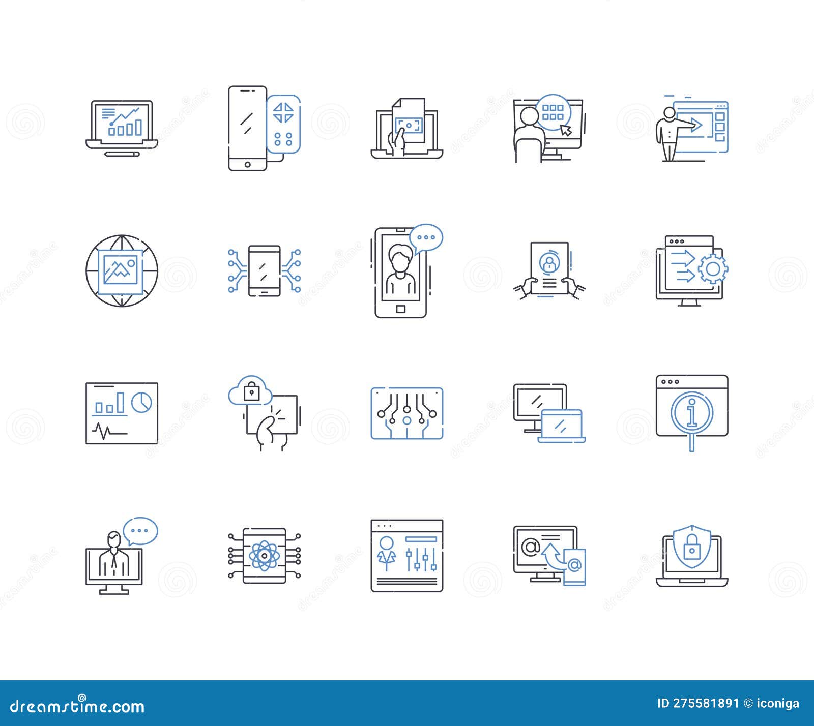 Systems Line Icons Collection. Integration, Optimization, Automation ... Systems Line Icons Collection. Integration, Optimization, Automation ...