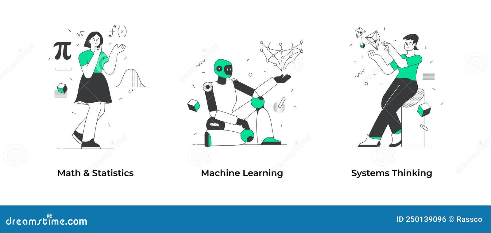 Systems Thinking and Machine Learning Stock Vector - Illustration of ...