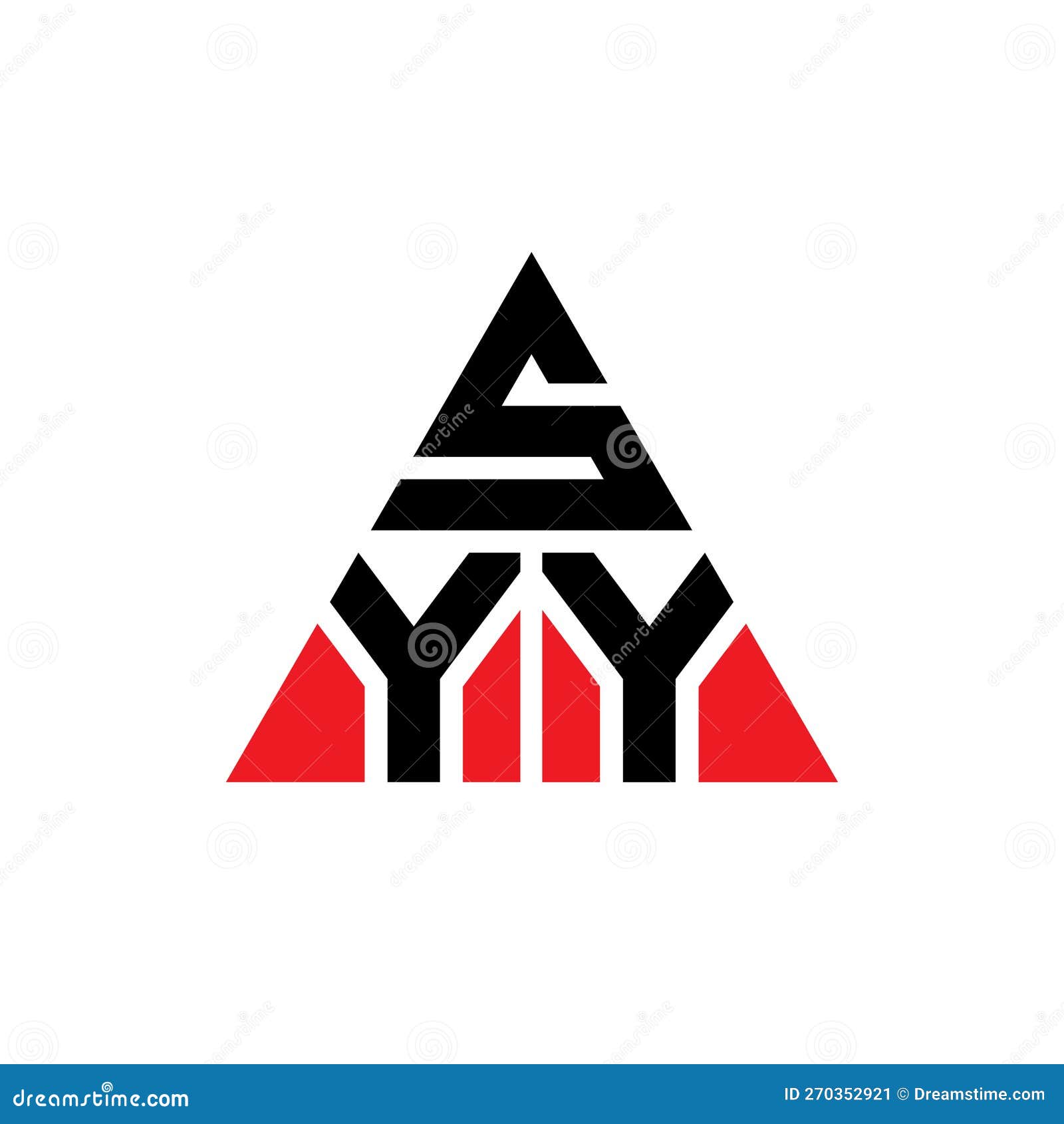 SYY Triangle Letter Logo Design with Triangle Shape. SYY Triangle Logo ...