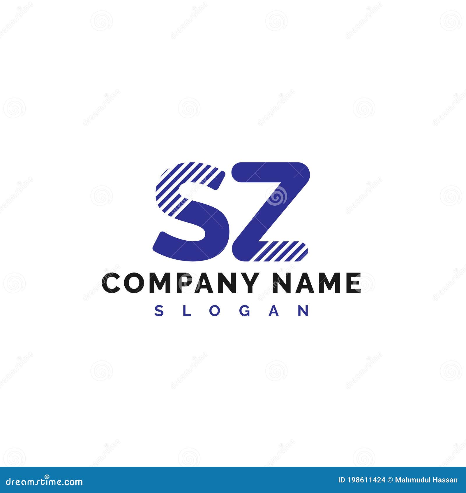 SZ Letter Logo Design. SZ Letter Logo Vector Illustration - Vector ...