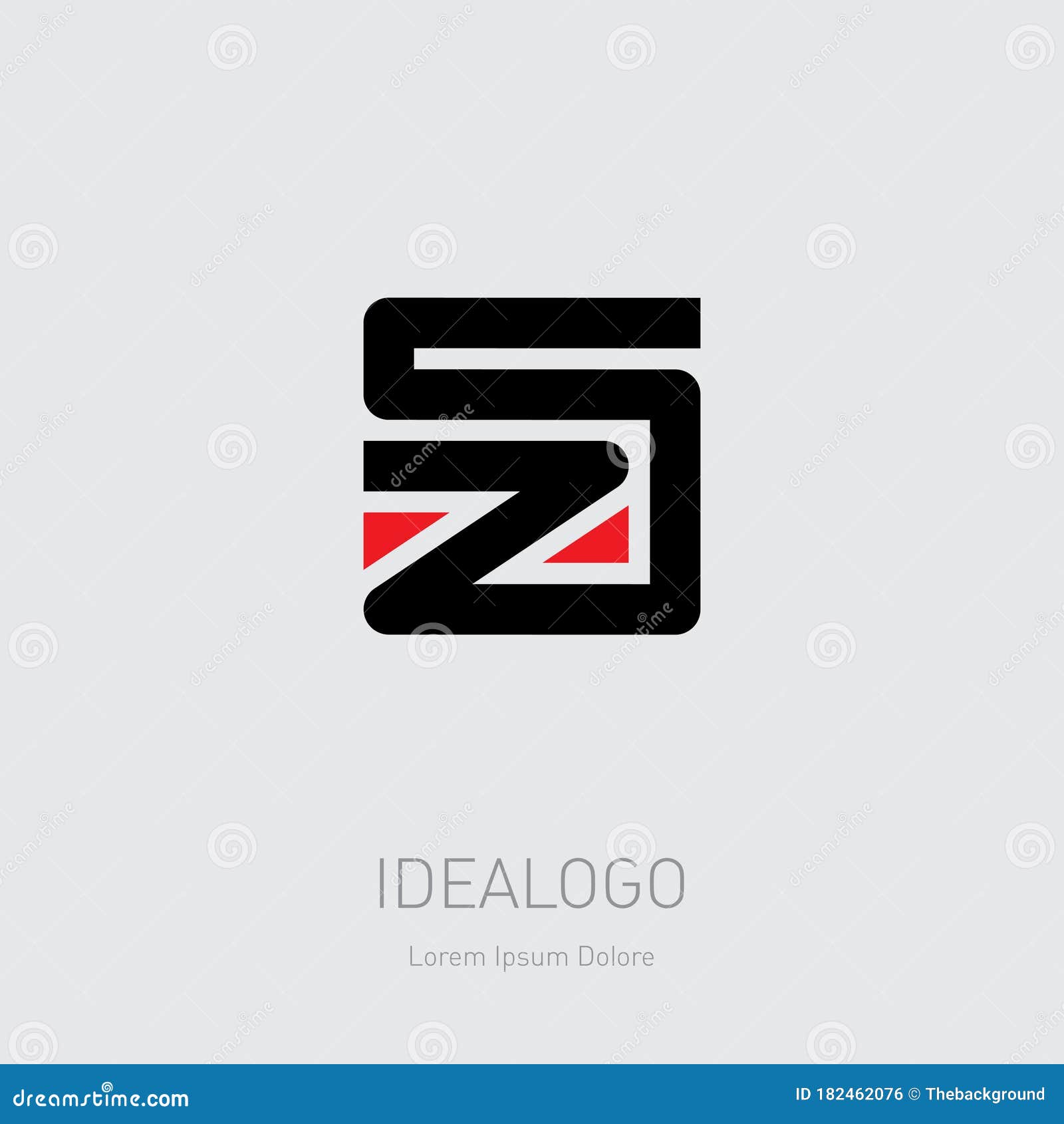 SZ - Vector Design Element or Icon. Initials, Monogram or Logotype ...