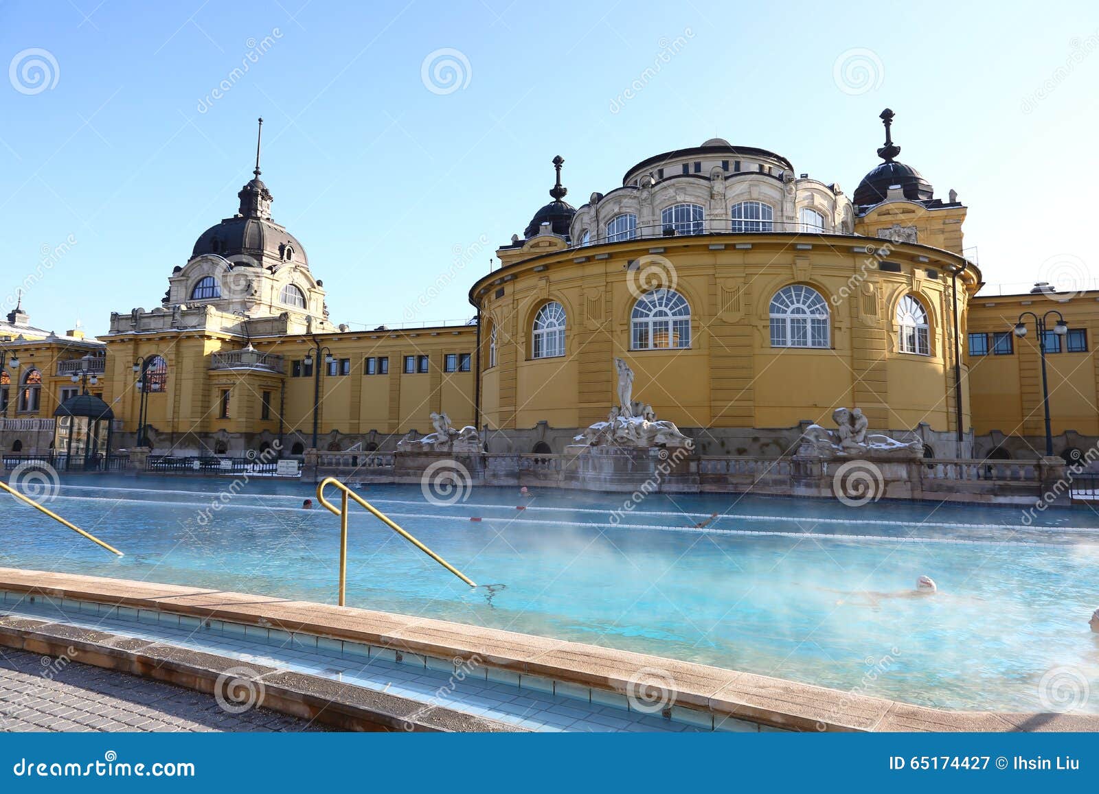 Szechenyi Bath in Budapest,Hungary,7 Jan 2016 Editorial Photography ...