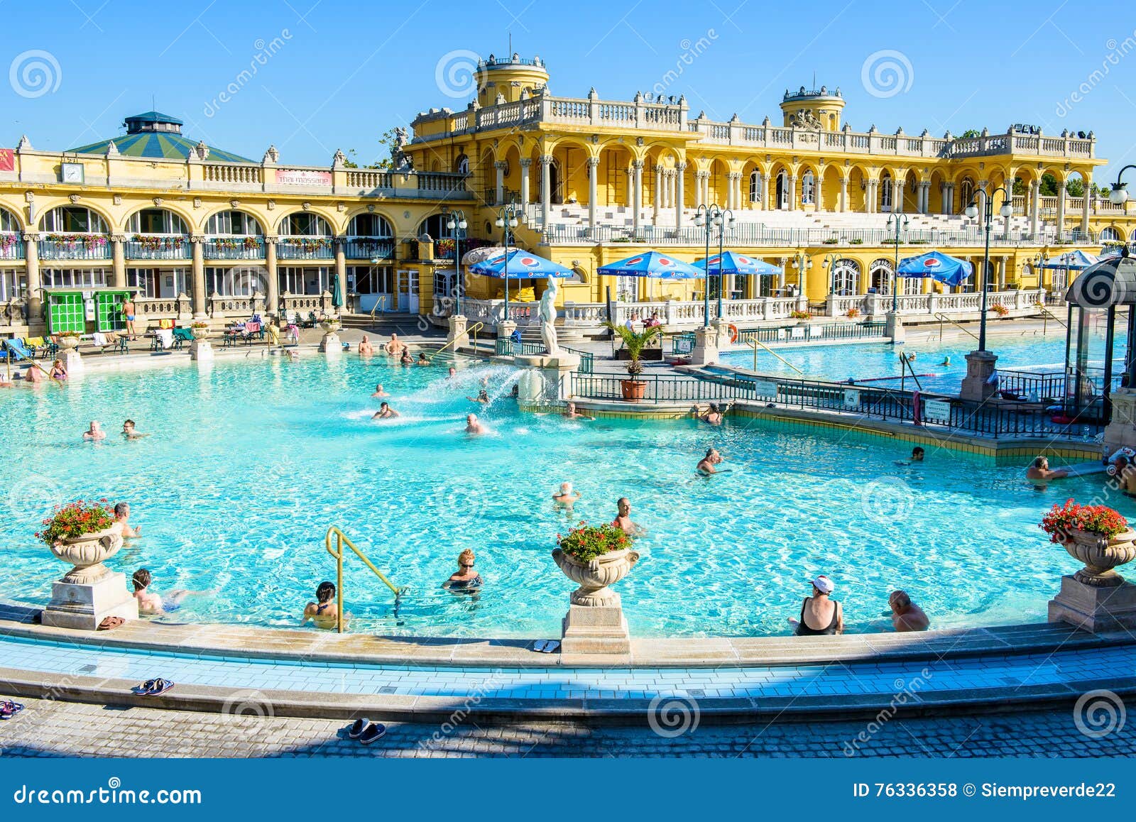 Szechenyi Medicinal Bath Complex Editorial Stock Photo - Image of ...