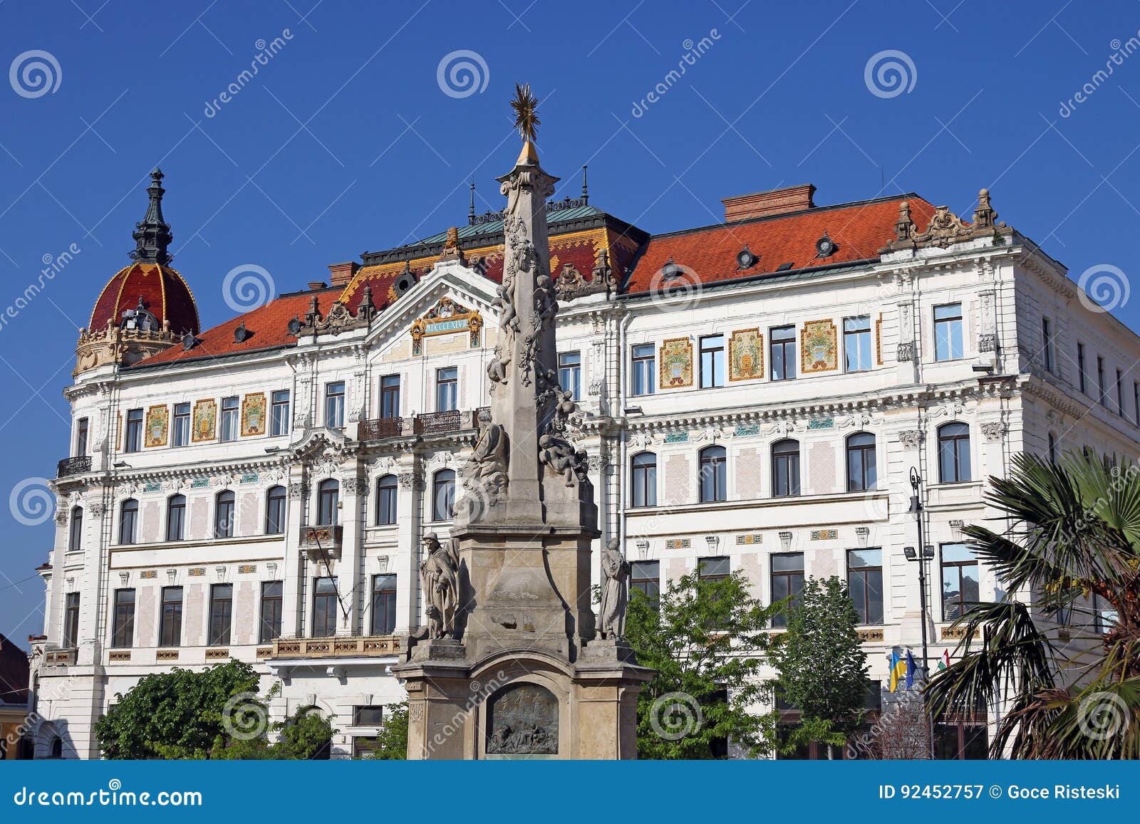 The Szechenyi square Pecs stock image. Image of pecs - 92452757