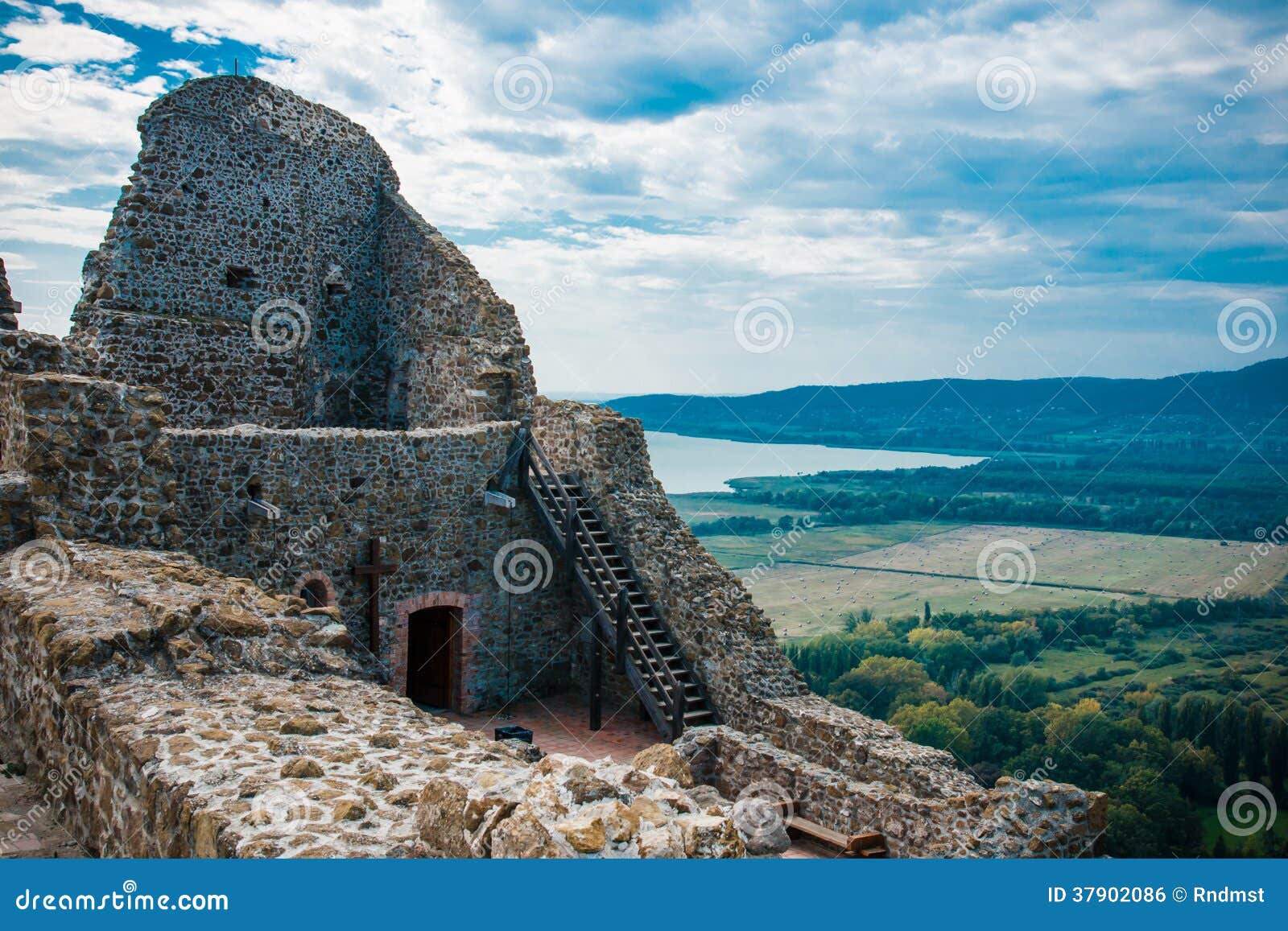 Szigliget stock photo. Image of landscape, panorama, harvest - 37902086