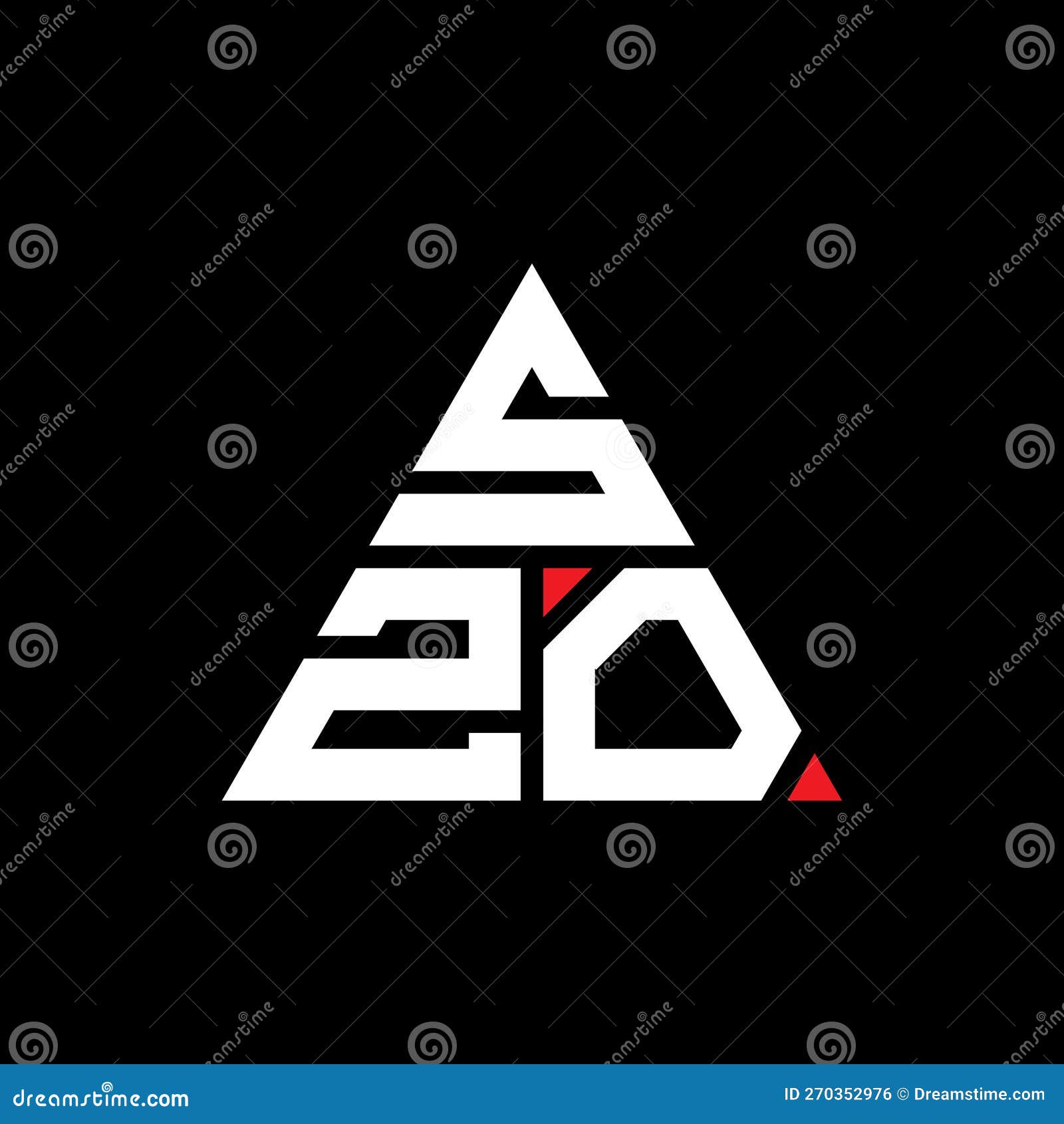 SZO Triangle Letter Logo Design with Triangle Shape. SZO Triangle Logo ...