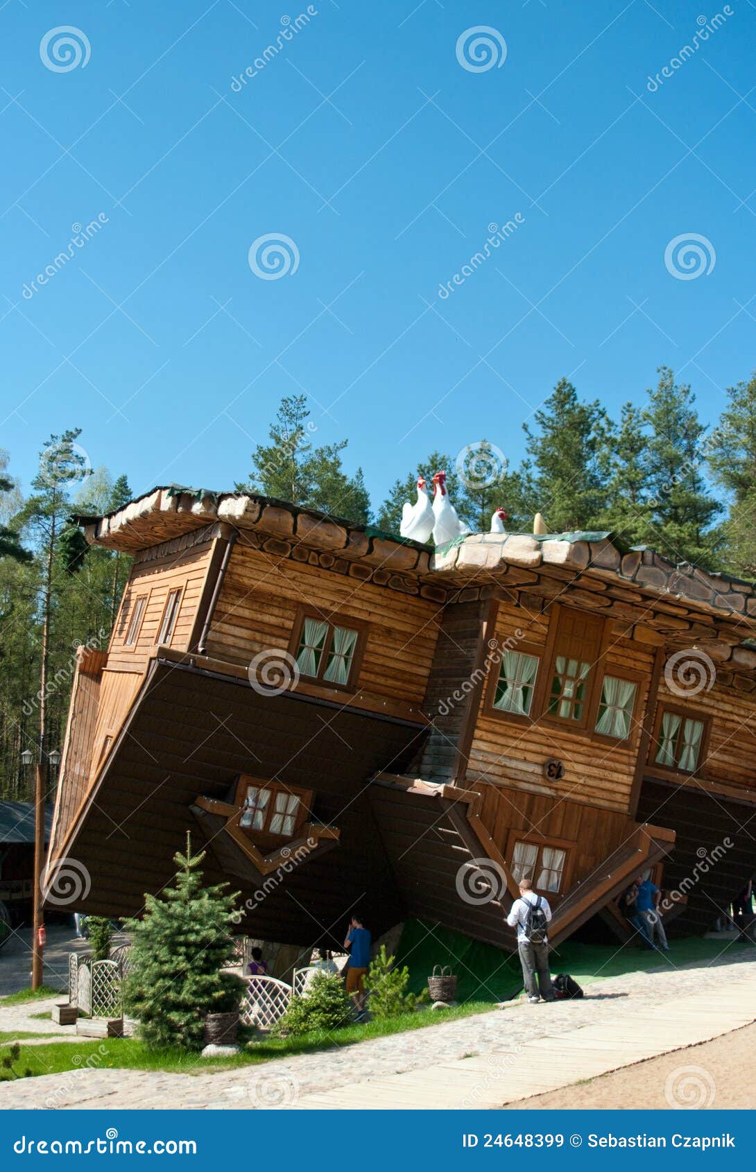 Szymbark House on Roof editorial stock image. Image of effect - 24648399