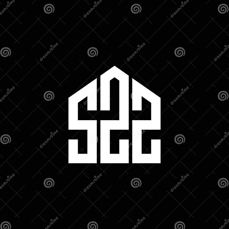 SZZ Letter Logo Design on BLACK Background. SZZ Creative Initials ...
