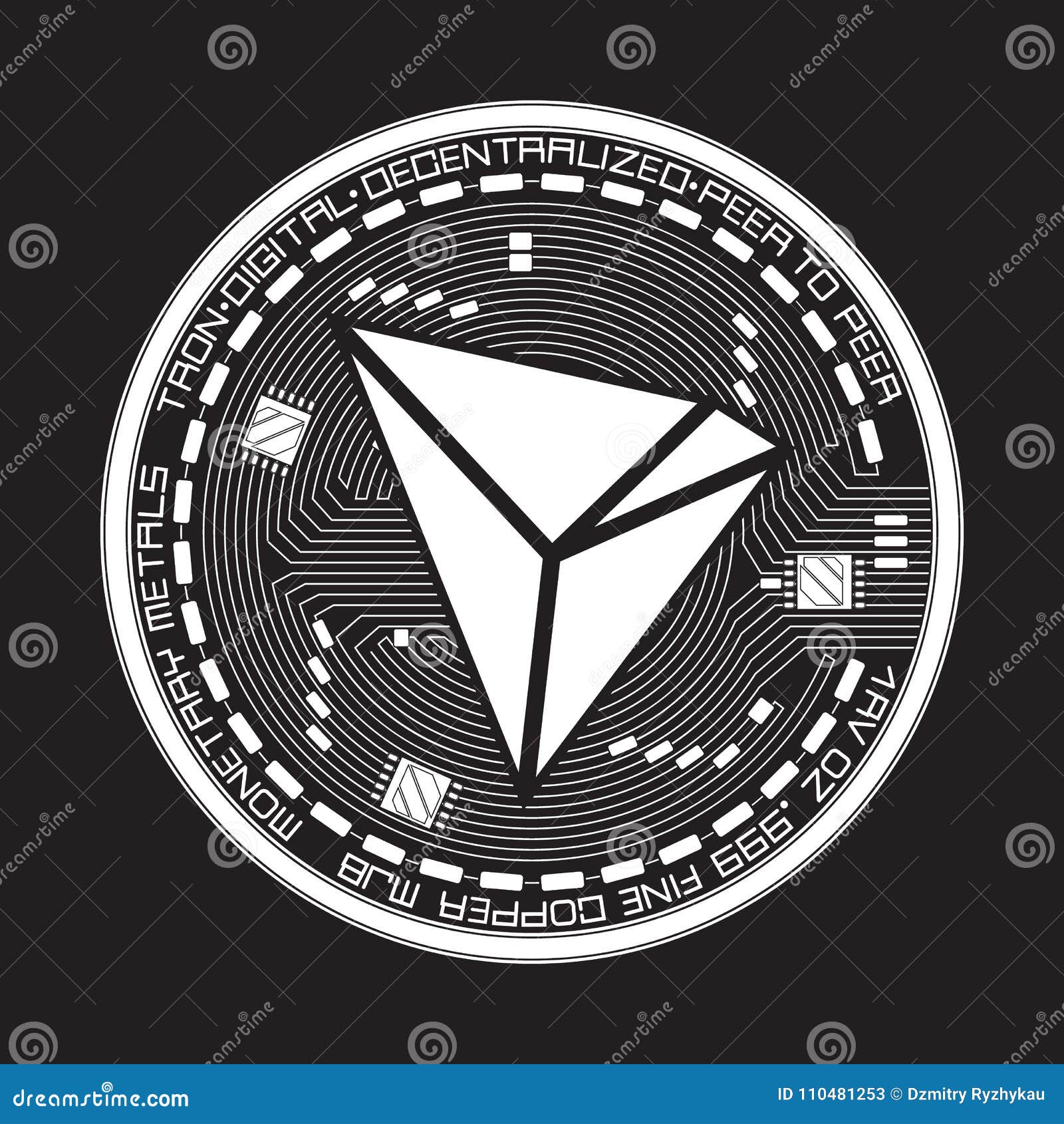 Símbolo Preto E Branco Do Tron Cripto Da Moeda Ilustração Stock ... Símbolo Preto E Branco Do Tron Cripto Da Moeda Ilustração Stock ...