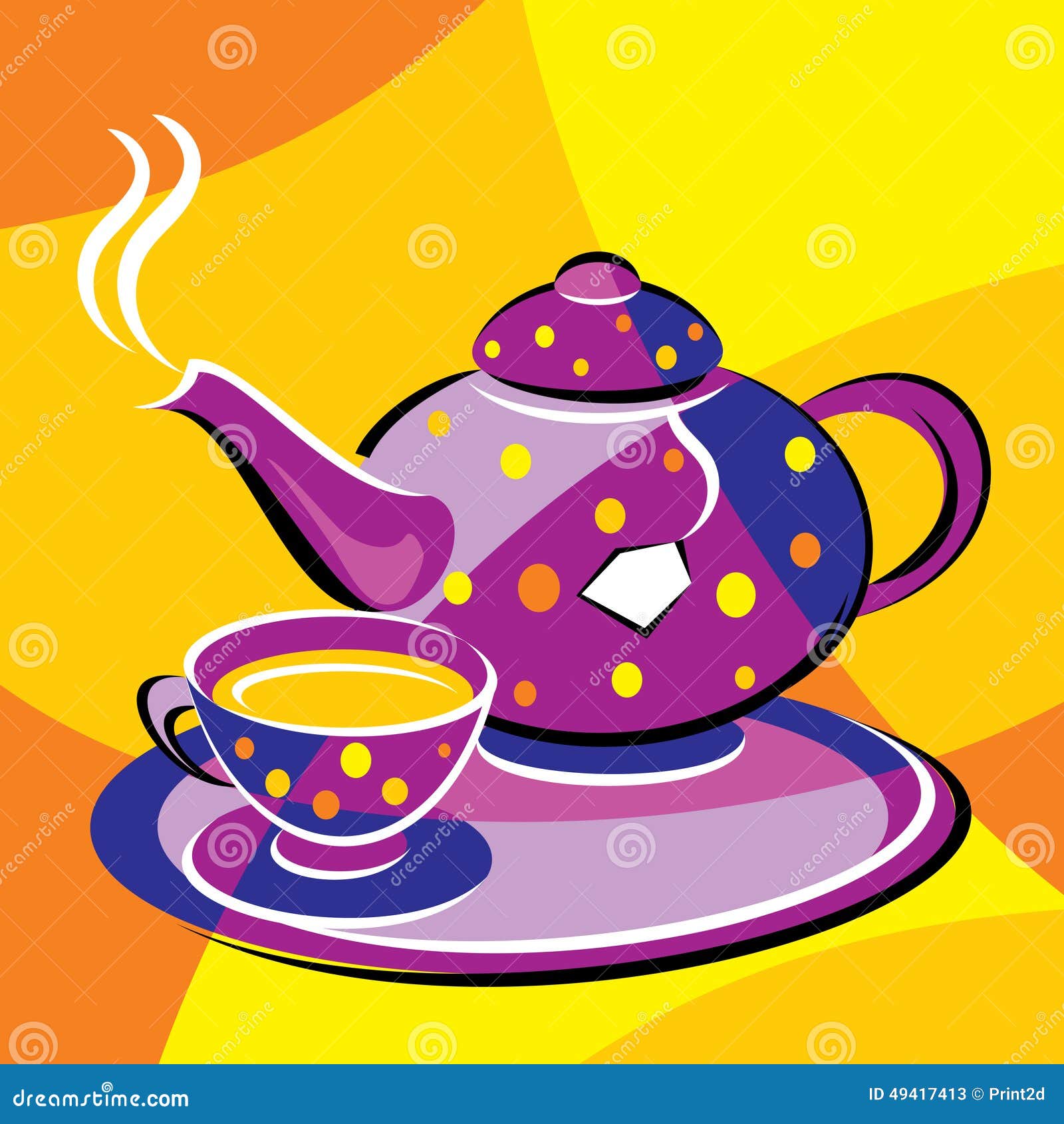 Tea ilustración del vector. Ilustración de simplicidad - 49417413