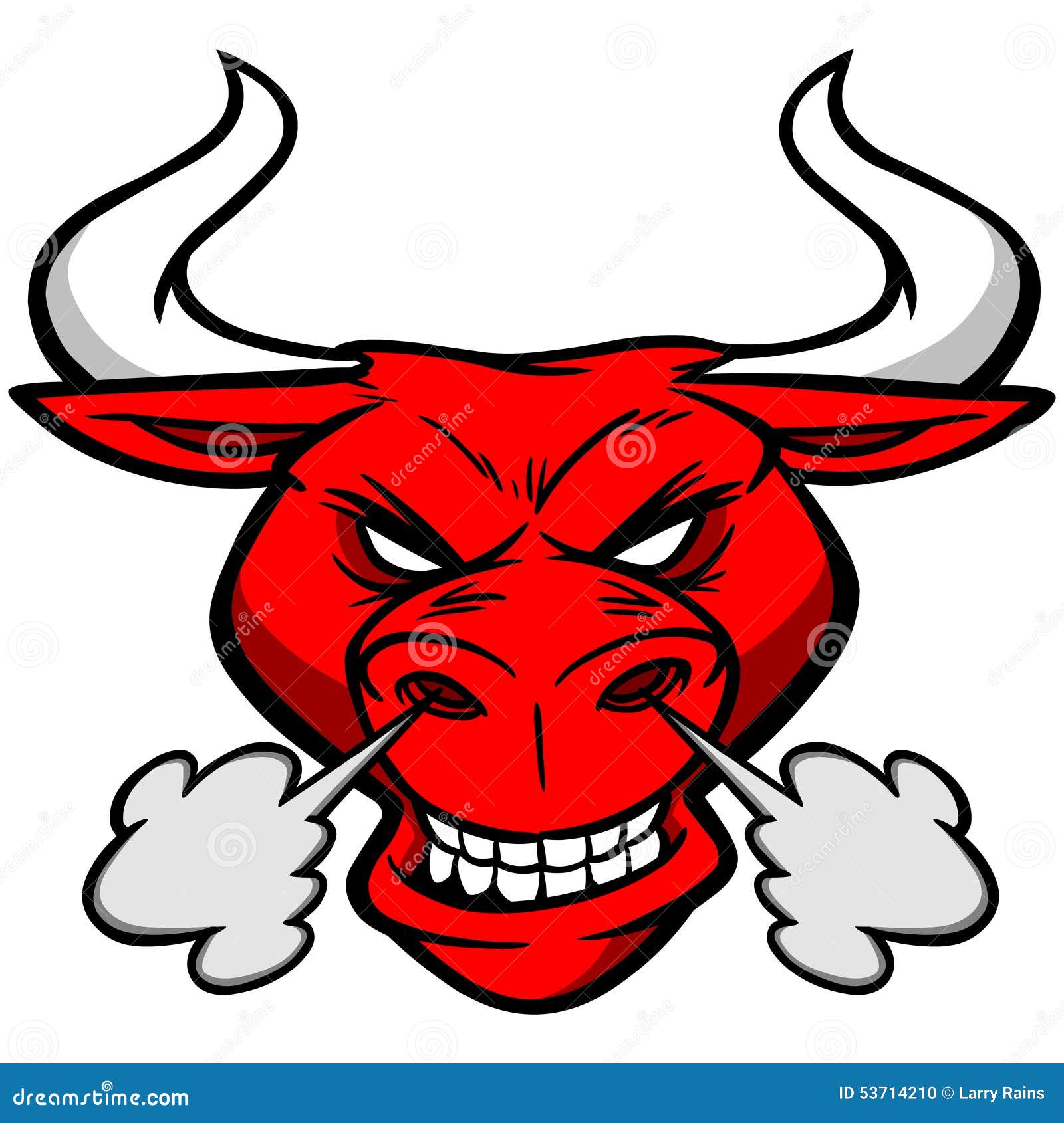 Tête De Taureau Illustration de Vecteur - Image: 53714210