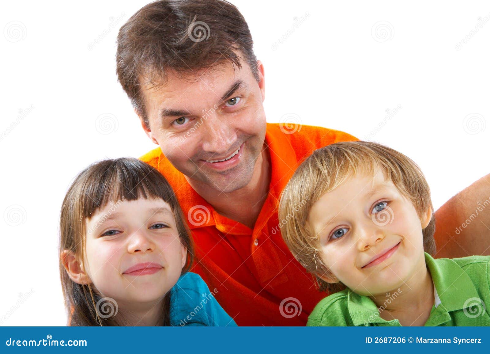 Tío Con La Sobrina Y El Sobrino Foto de archivo - Imagen de sonriente ...
