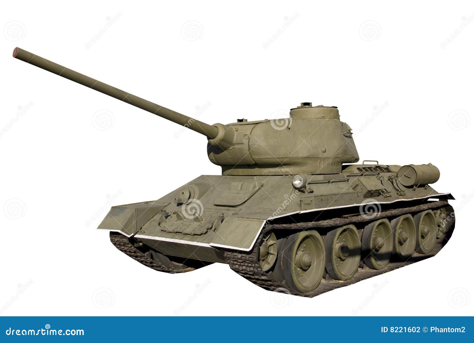 T-34-85 tank isolated stock photo. Image of medium, russian - 8221602