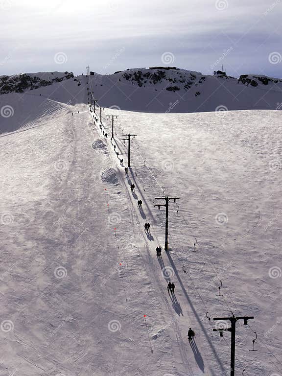 T bar ski lift stock photo. Image of skier, trail, british - 8350262