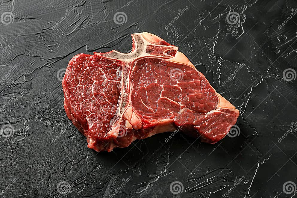 T-bone Fillet on Black Background. Stock Illustration - Illustration of ...