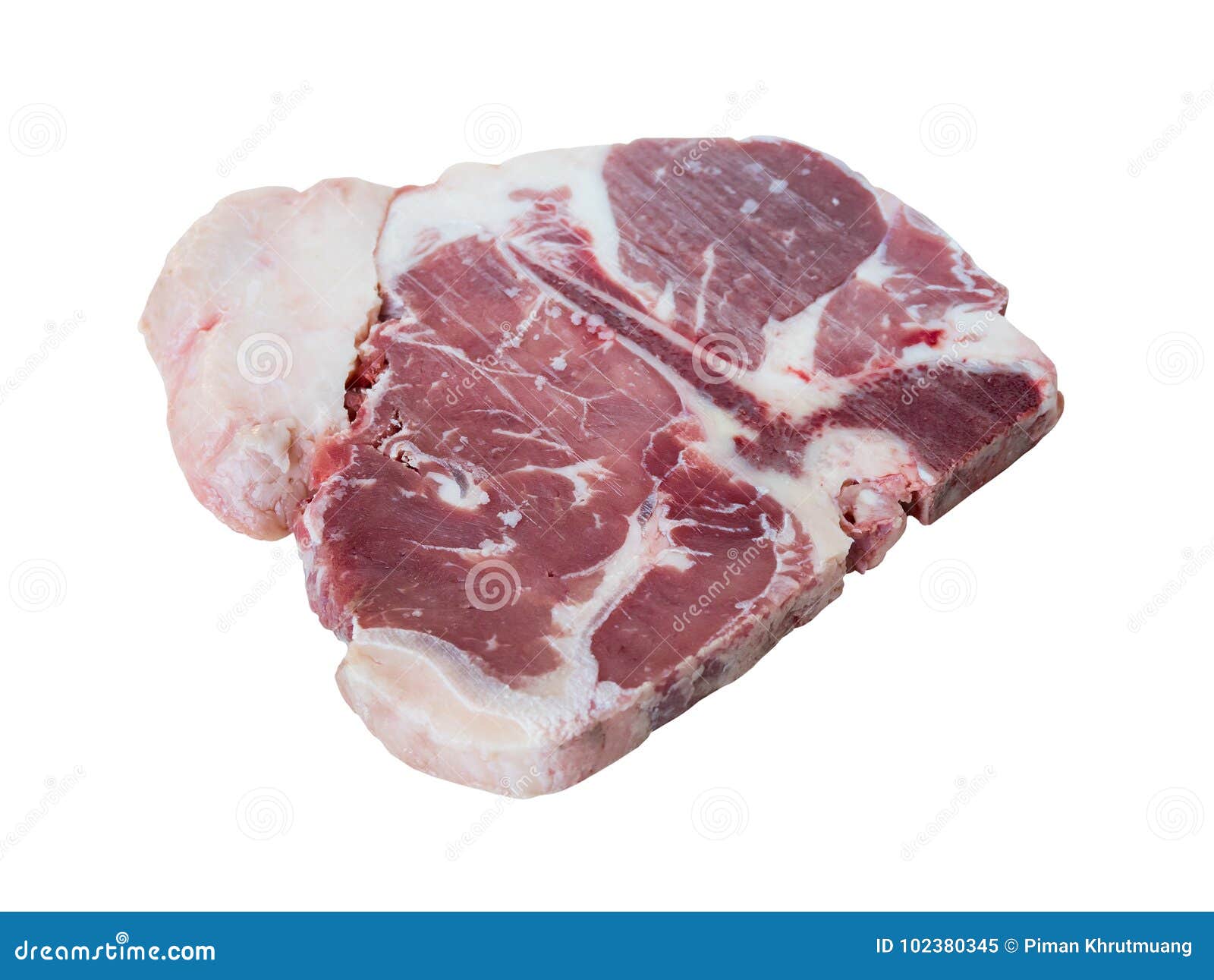 T-bone Steak Isolated on White Background Stock Image - Image of ...