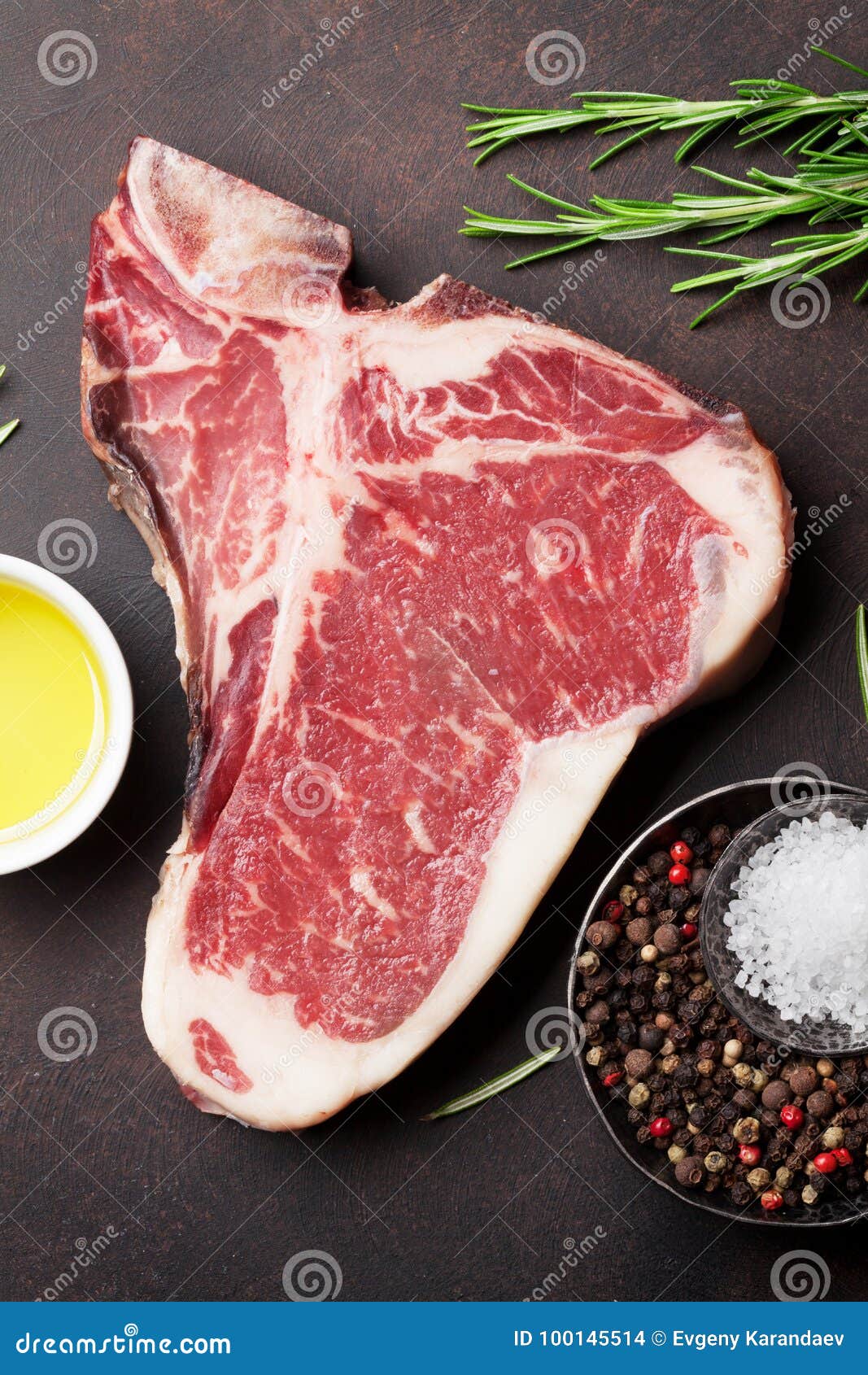 T-bone steak stock photo. Image of salt, ingredient - 100145514