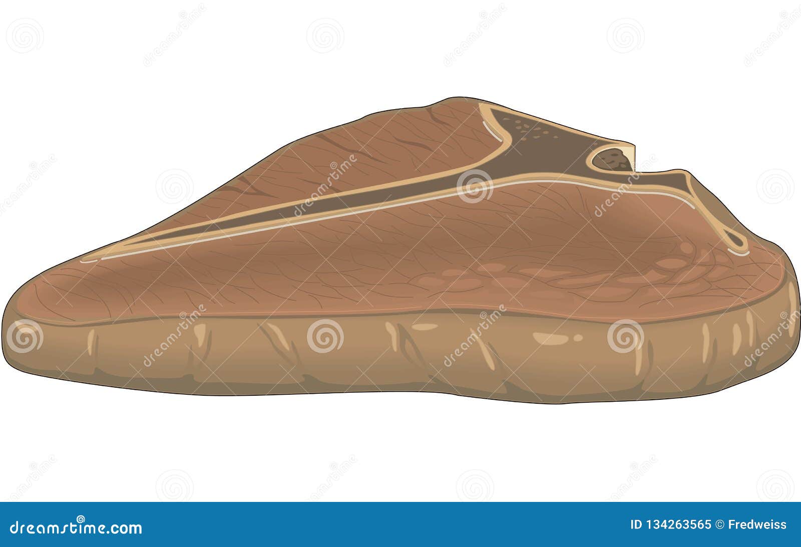 T-Bone Steak Vector Illustration Stock Vector - Illustration of bone ...