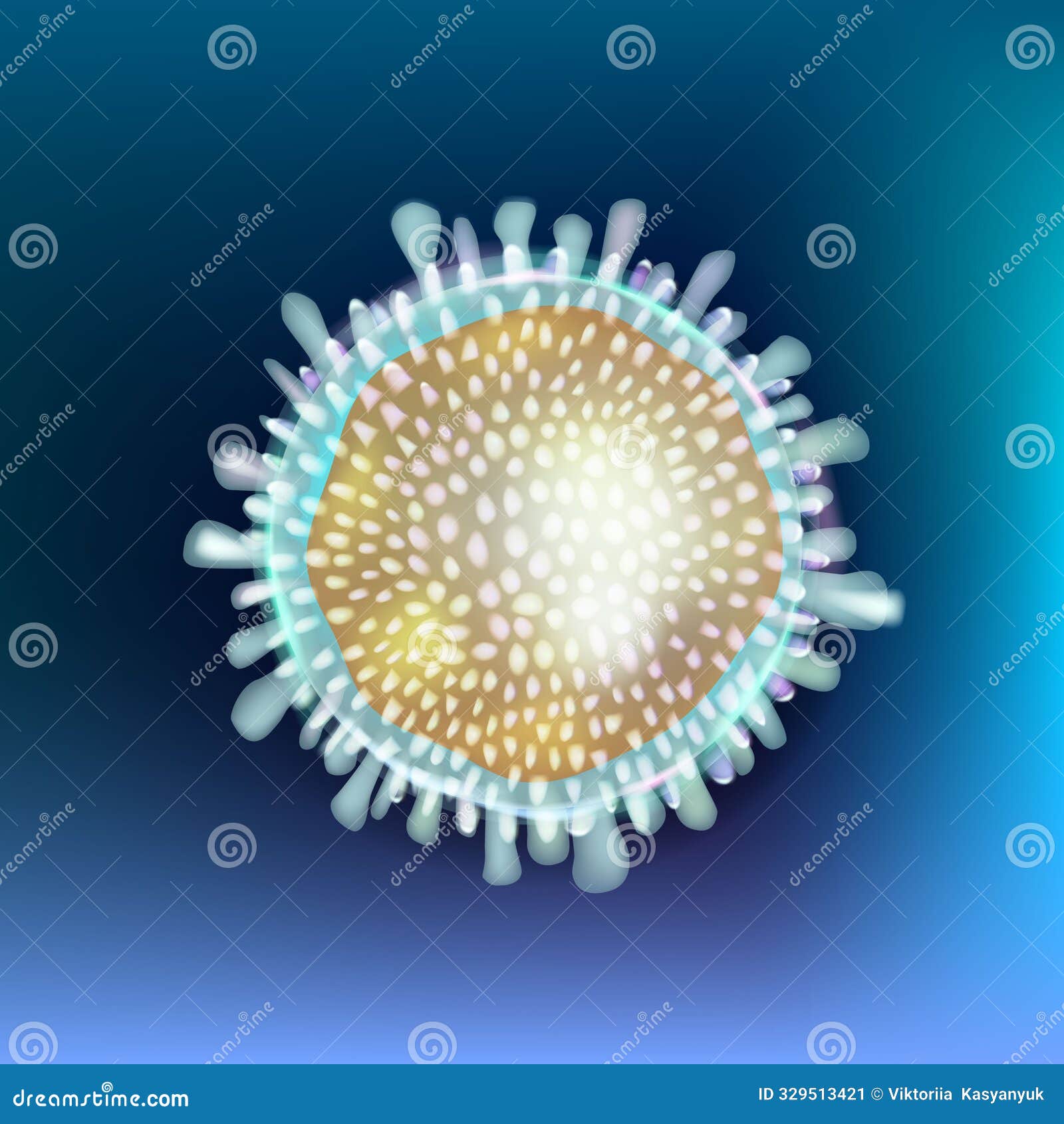 T Cell or T Lymphocyte. Type of White Blood Cells. Immune System Stock ...
