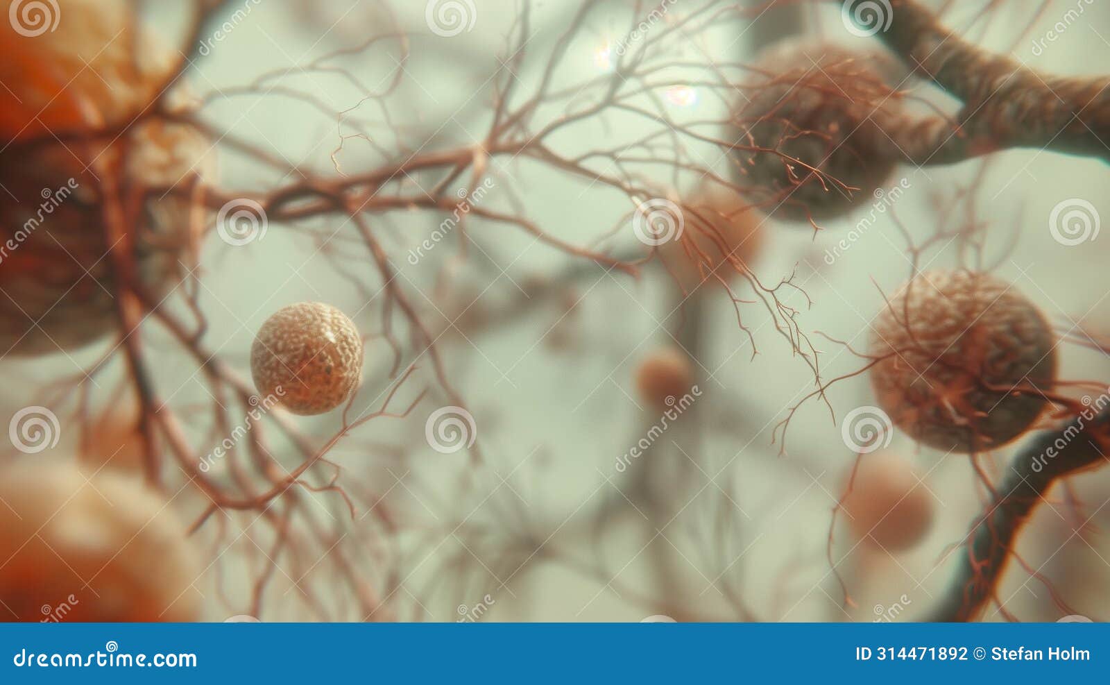 T-cell Warriors in Microscopic Battleground Fighting Pollen. Stock ...