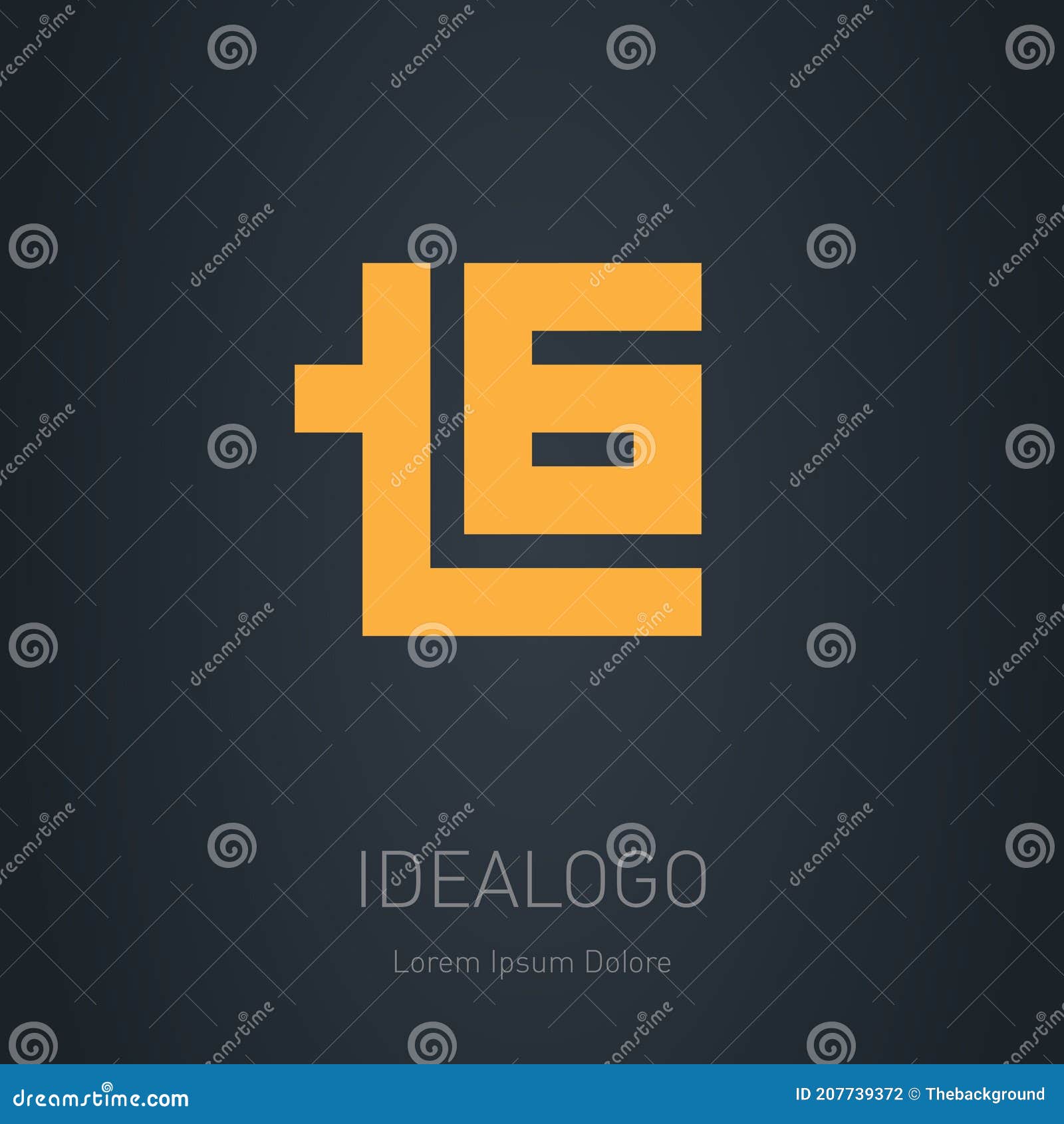 T6 - Design Element or Icon. Logo with Letter T and Number 6 Stock ...