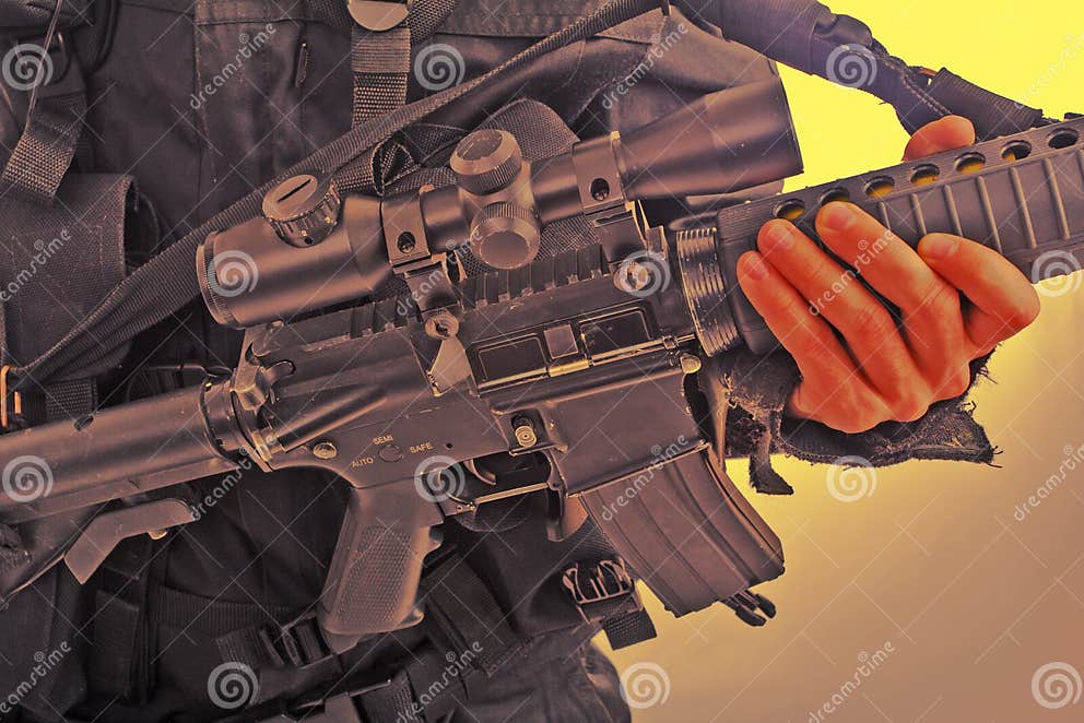 T gun stock image. Image of shot, army, marines, regimentals - 3285891