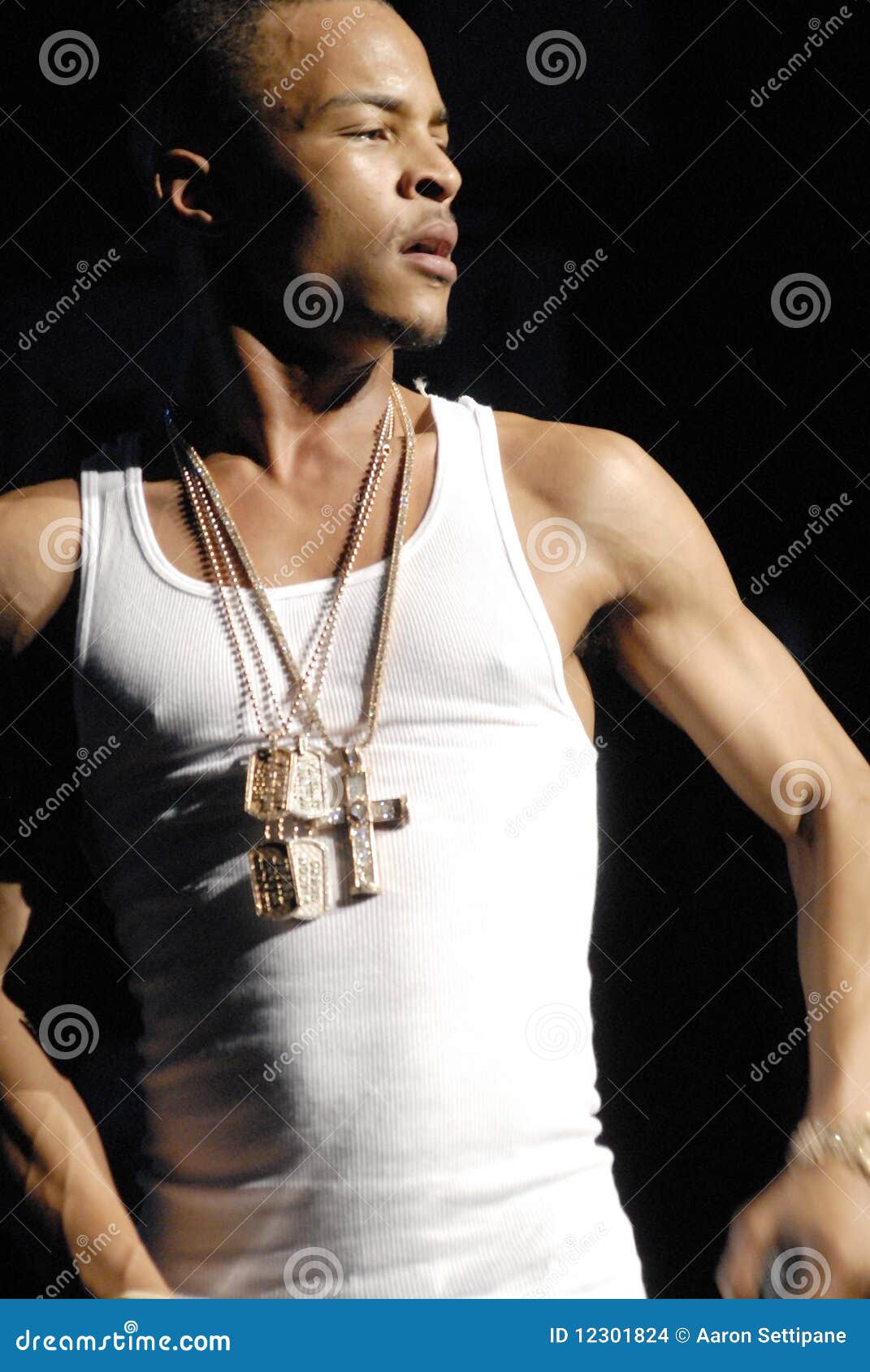 T.I. performing live. editorial stock image. Image of felon - 12301824