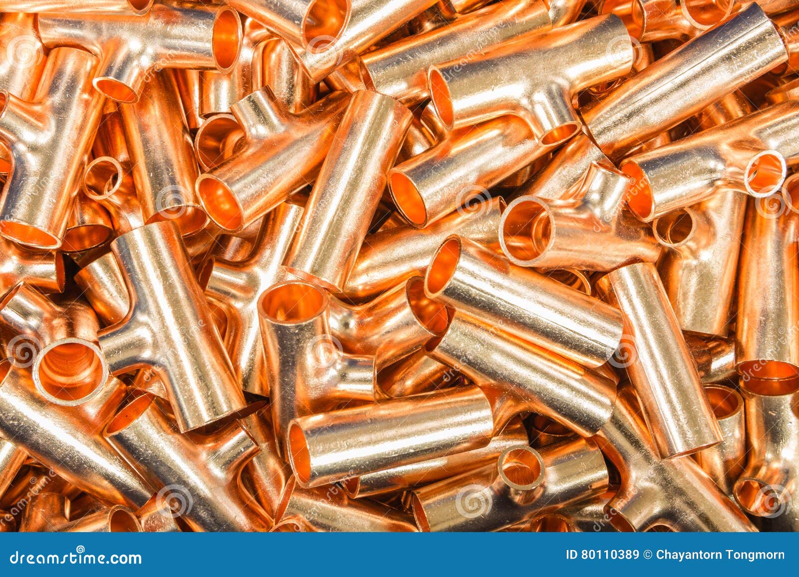 T-joint Coppers, Joint Coppers in the Box Stock Image - Image of ...