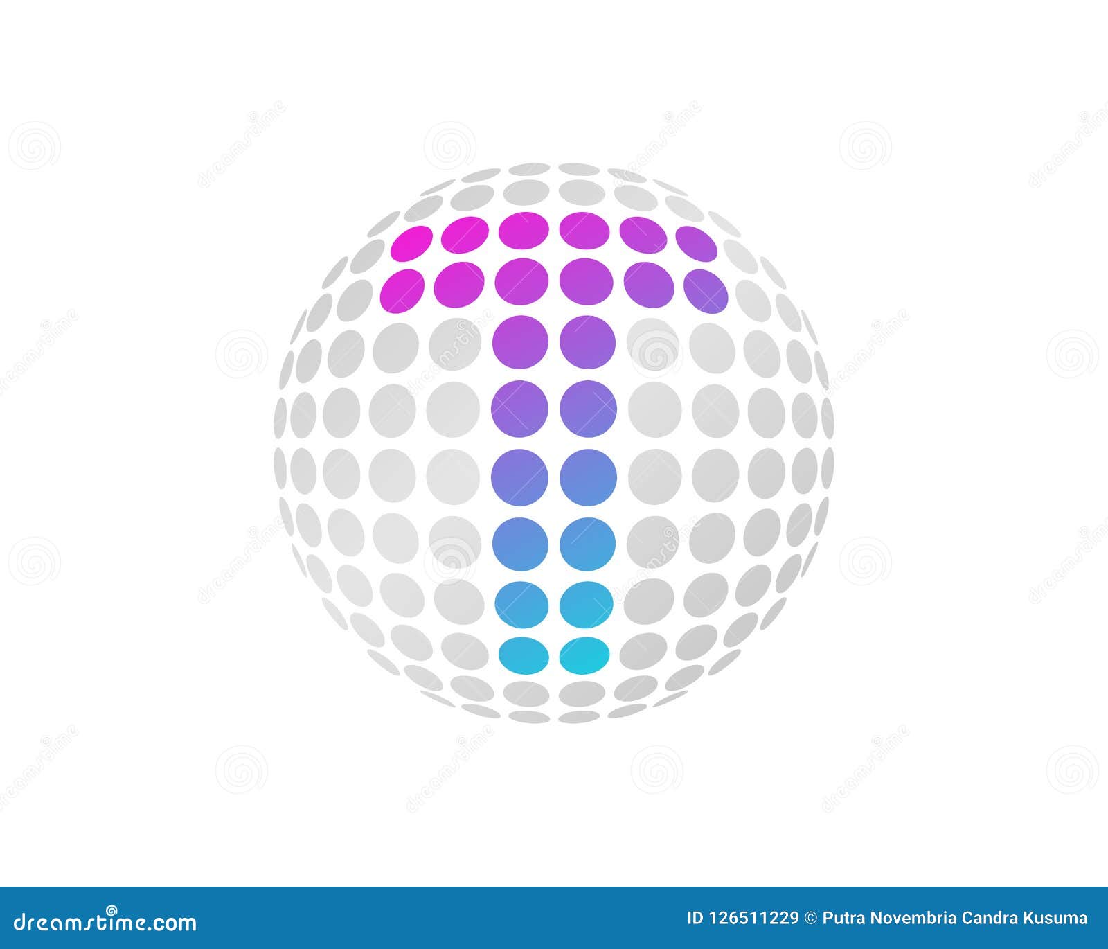 T Letter Dot Sphere Logo Icon Design Stock Vector - Illustration of ...