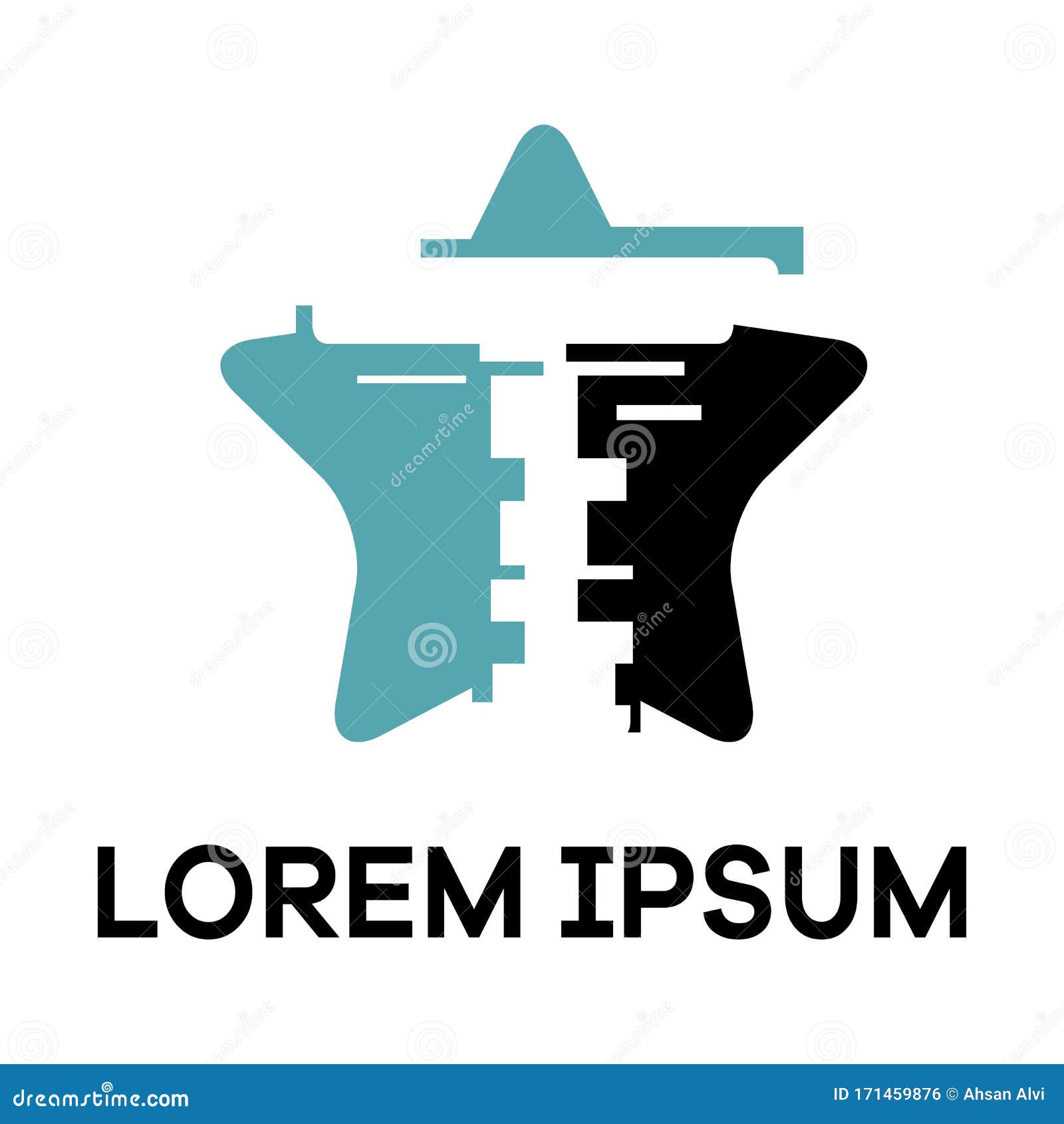 T Letter Logo Design. Letter T in Star Shape Vector Illustration. Stock ...