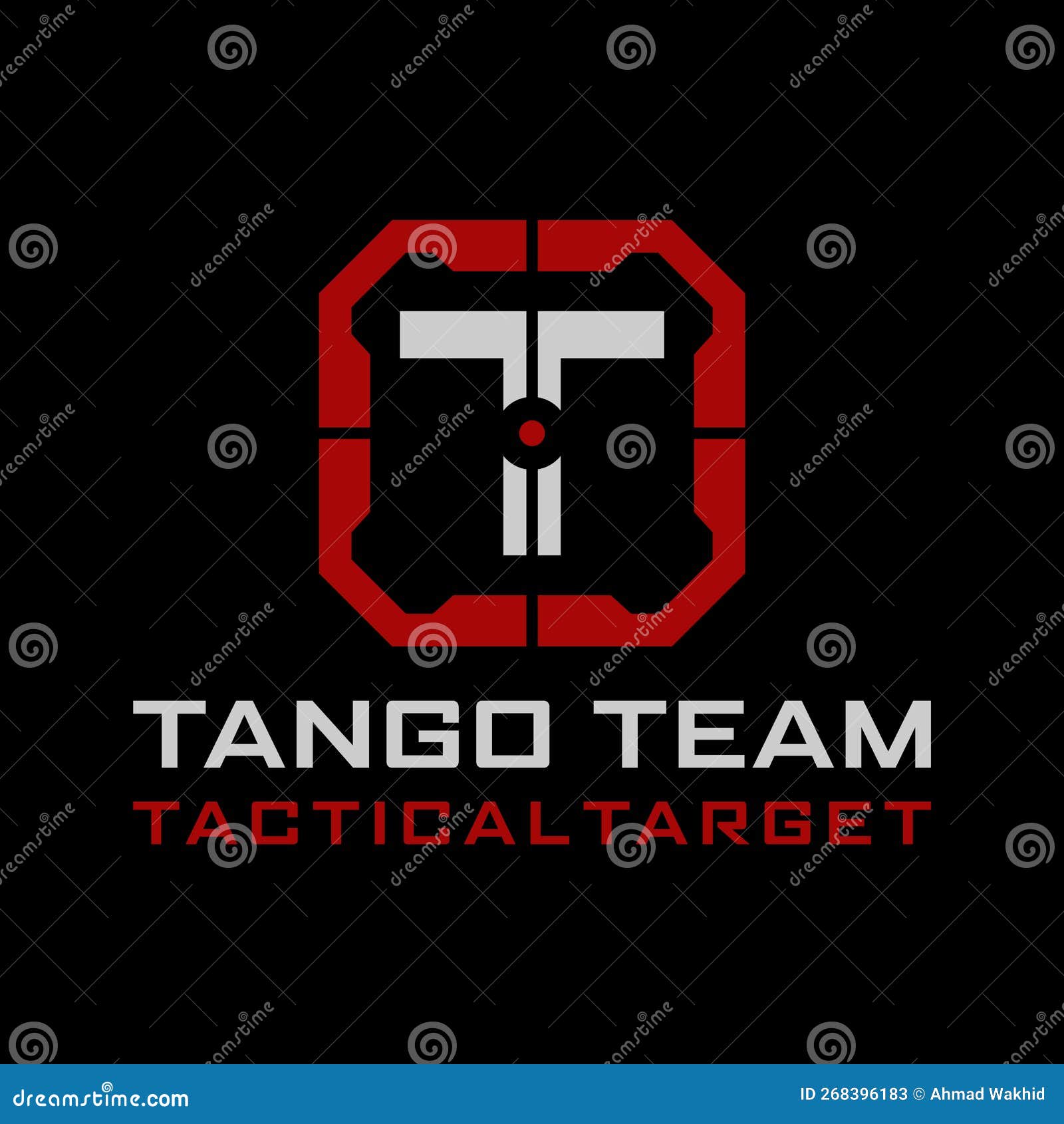 T Letter Tactical Military Target Logo Design Stock Illustration ...