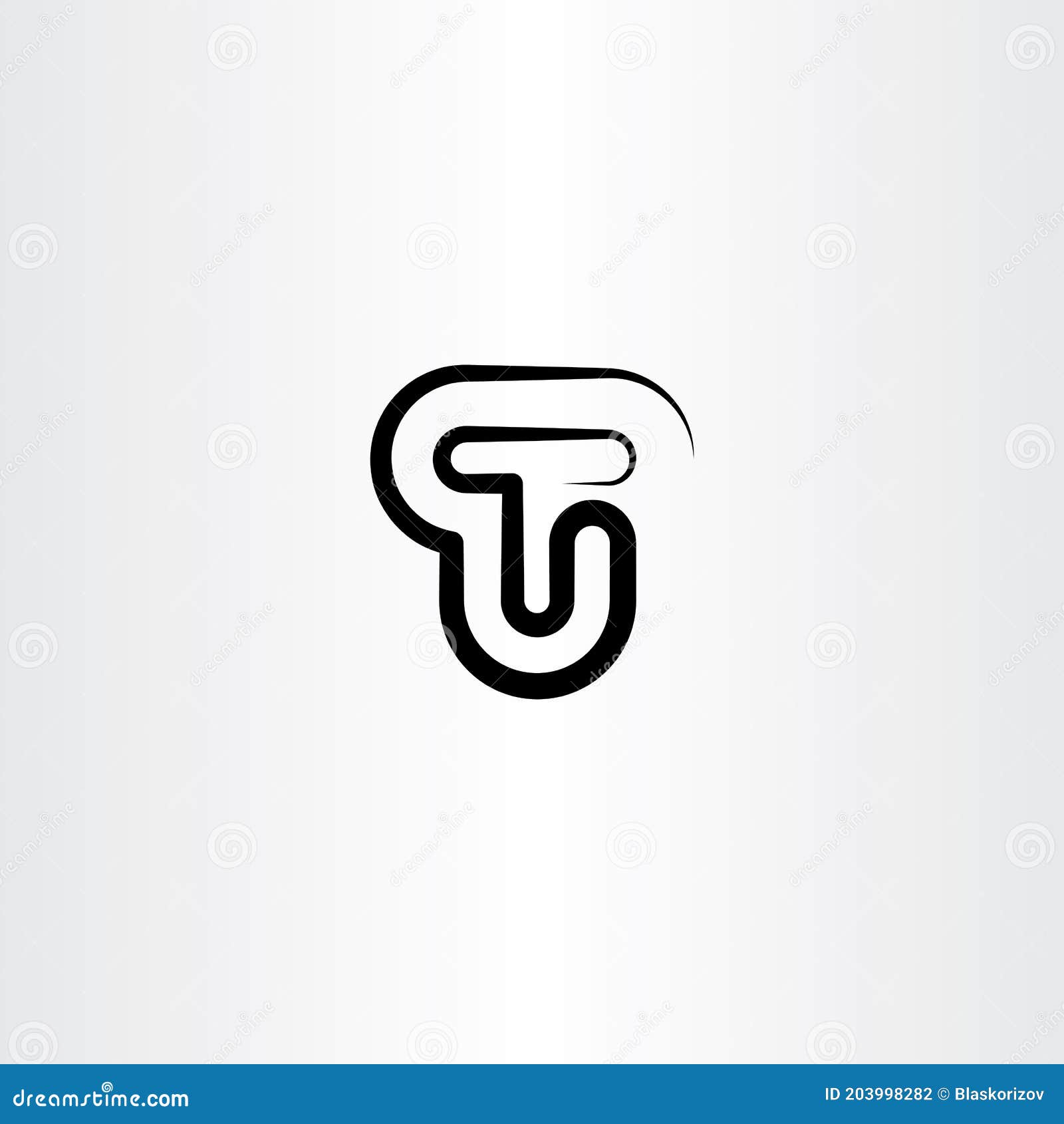 T Line Letter Black Logo Symbol Sign Vector Stock Vector - Illustration ...